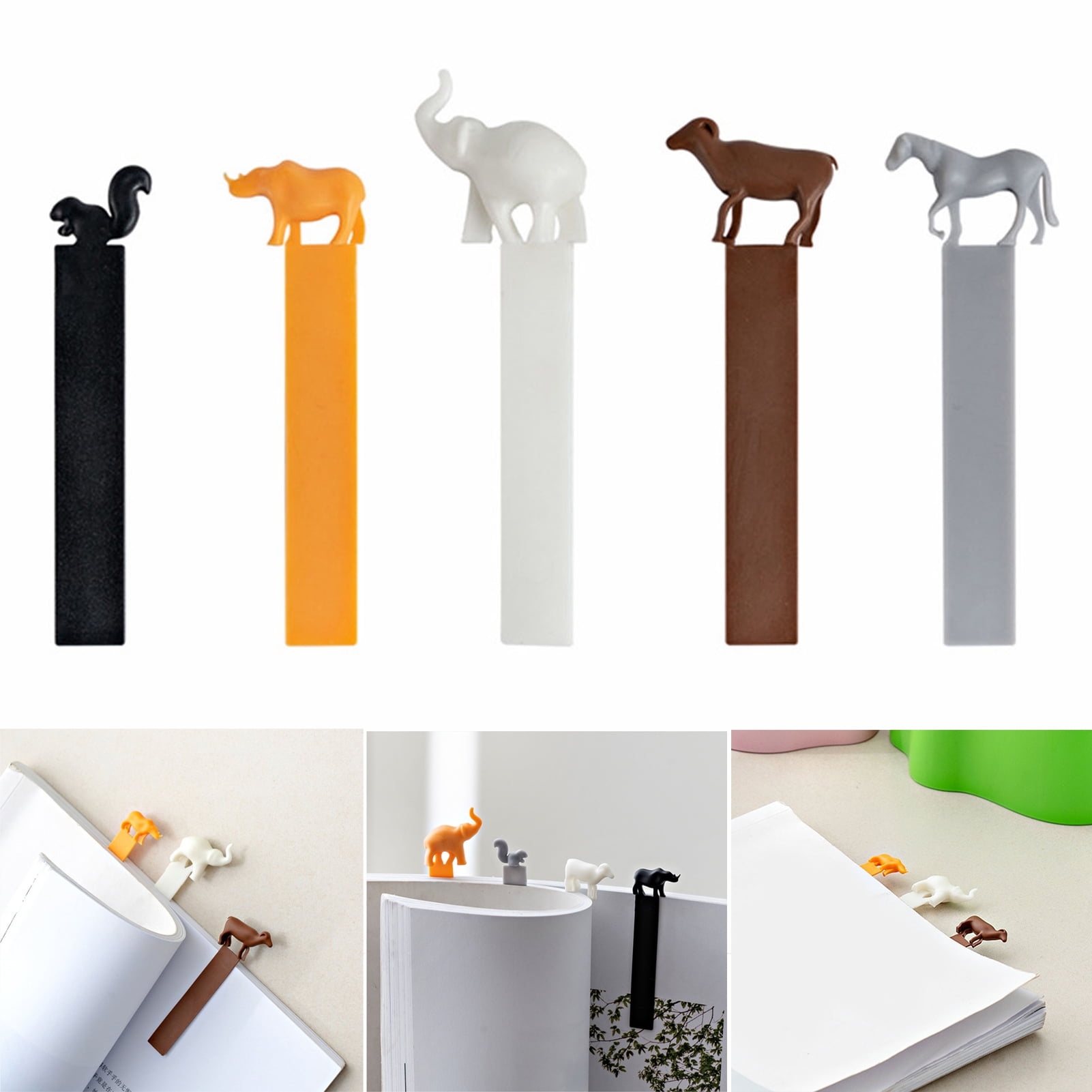 Sioweci Creative 3D Bookmarks Cute Vibrant Animal Design Waterproof ...