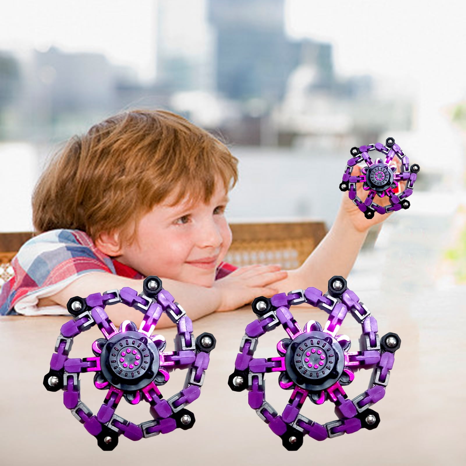 Sioweci Deformation Spinning Top Portable Stress Relief Fingertip ...