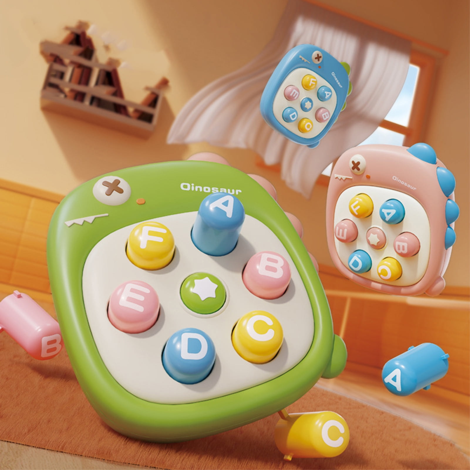 Sioweci Dinosaur Whack-a-Mole Toy Fun Interactive Puzzle Compact Safe ...
