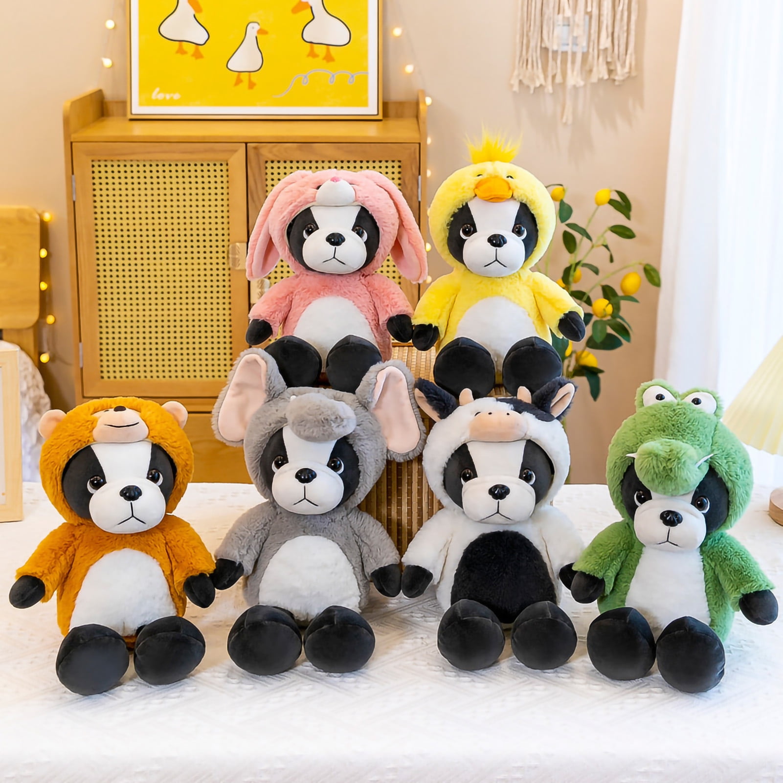 Sioweci Dog Plush Doll Cross-dressing Crocodile Duck Elephant Bunny ...