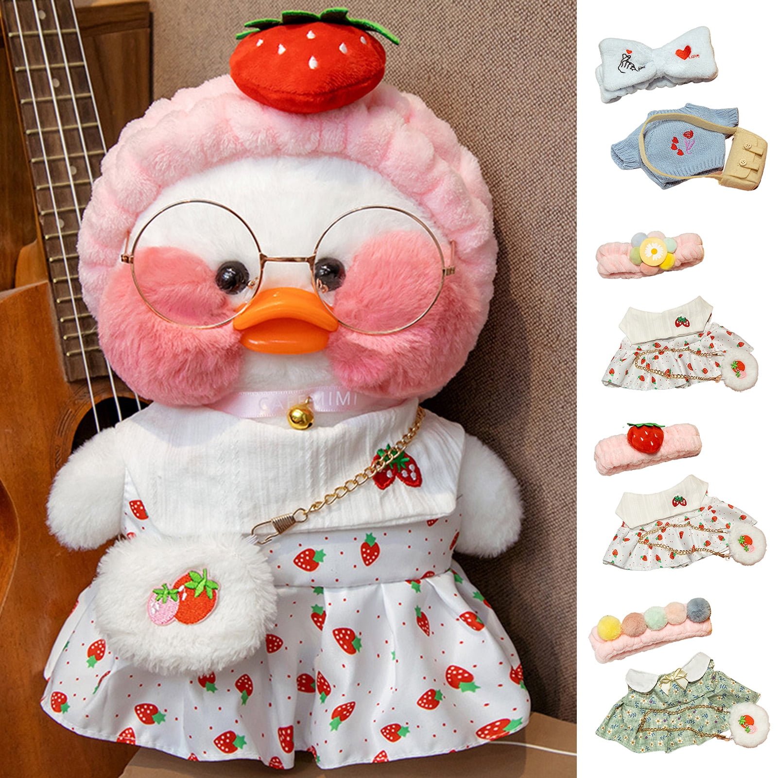 Sioweci Doll Cloth Comfortable DIY Multiple Styles Duck Cartoon Stuffed ...