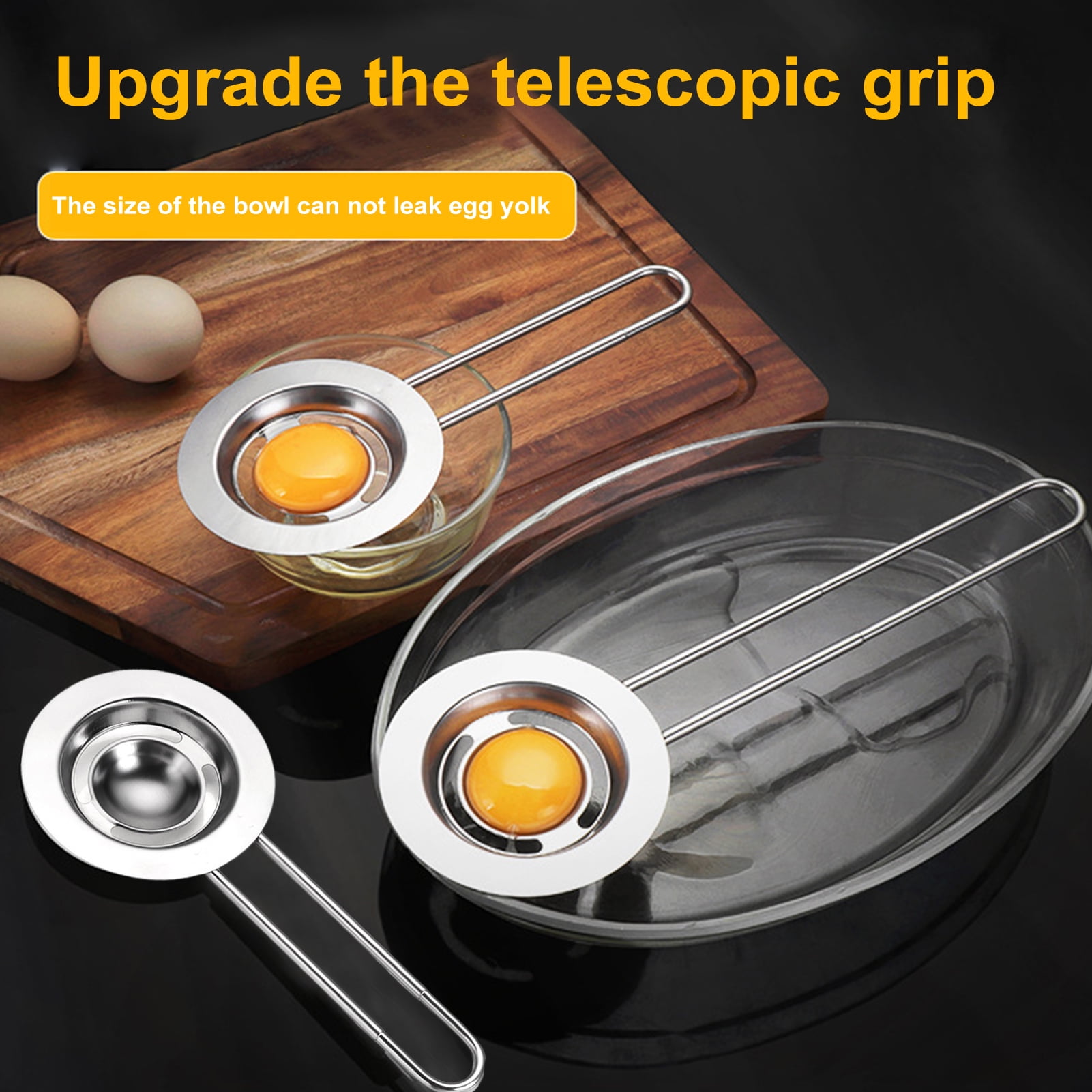 Sioweci Egg White Separator Stainless Steel Egg Separator for Baking ...