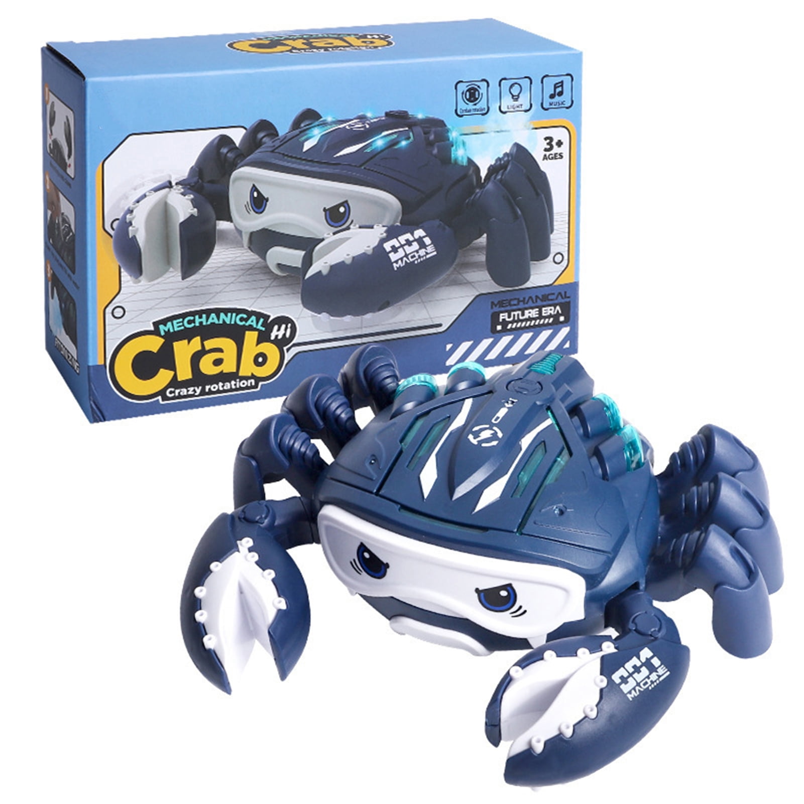 Sioweci Electric Cartoon Crab Toy with Light and Music Simulation ...