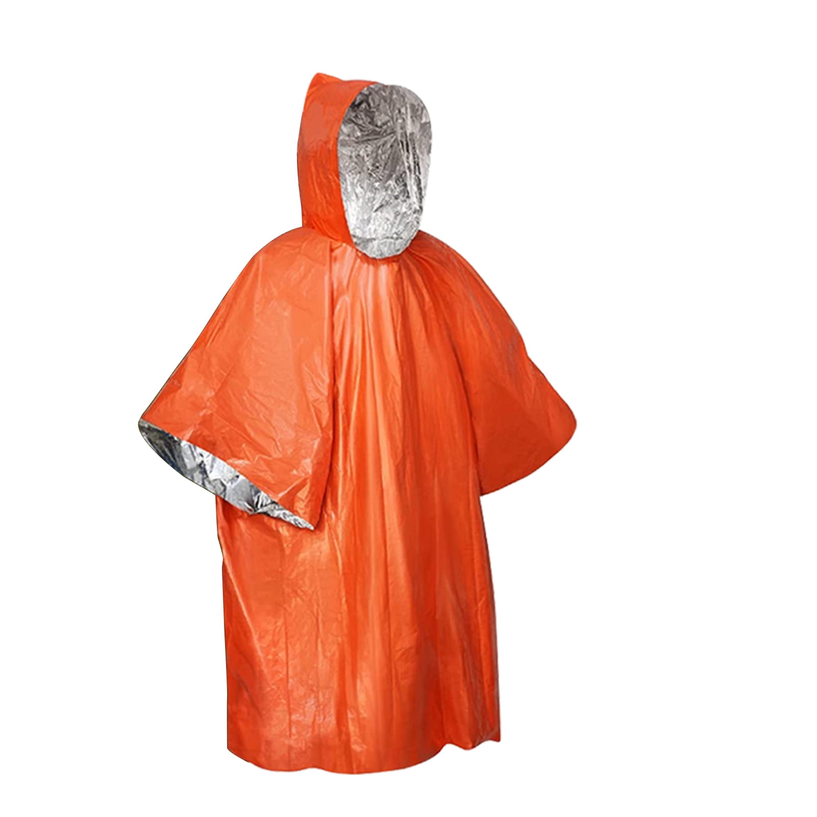 Sioweci Emergency Survival Raincoat Reversible Reusable Weather ...