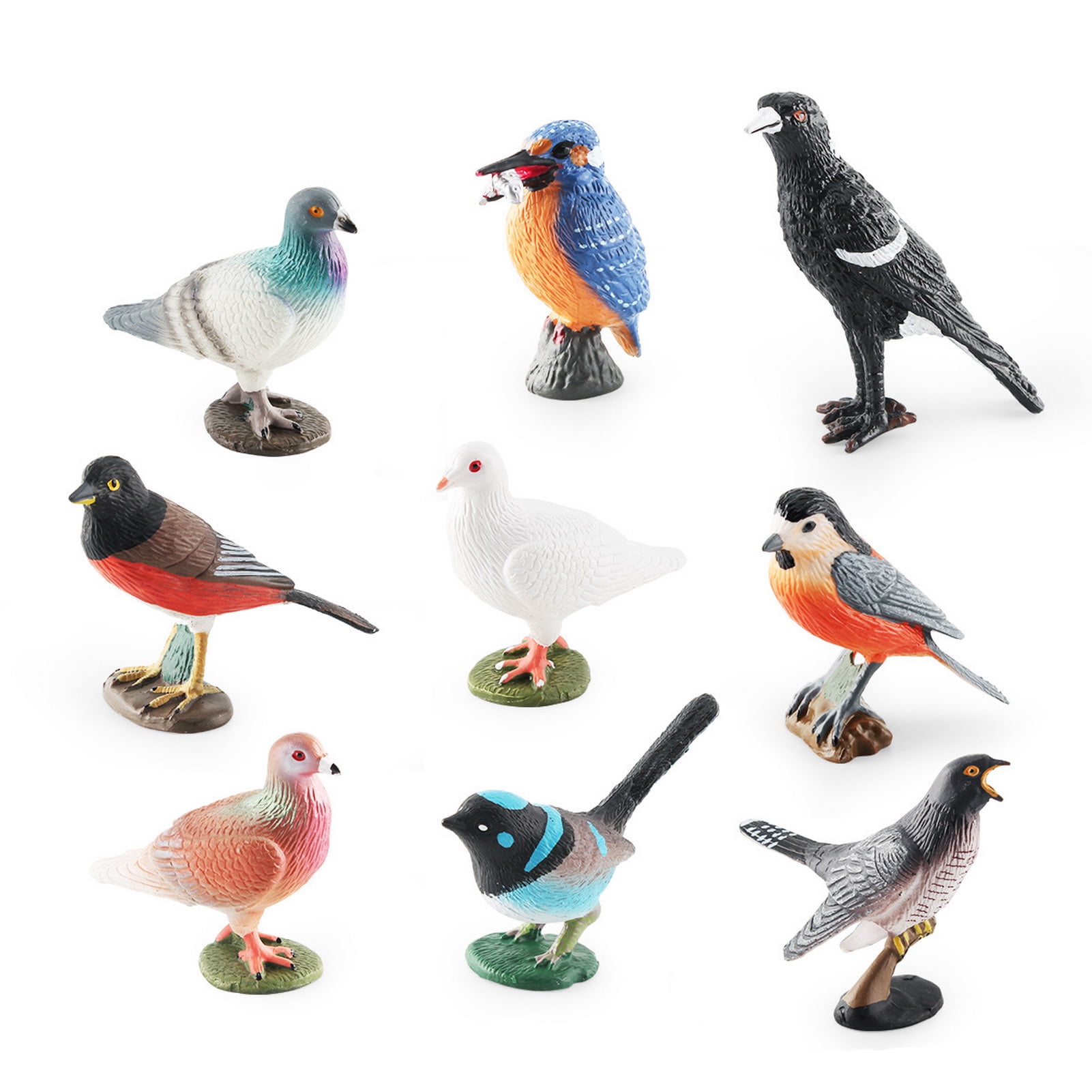 Sioweci Feather Animal Model Simulated Magpie Pigeon Cuckoo Blue Wren ...