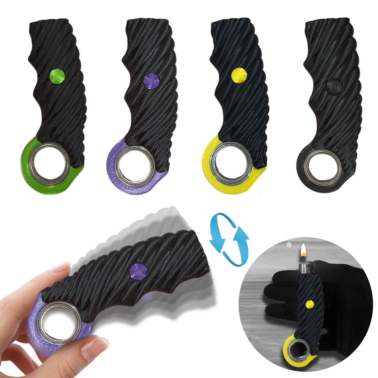 Sioweci Fidget Spinner Igniter Case Heavy Duty Stress Anxiety Relief ...