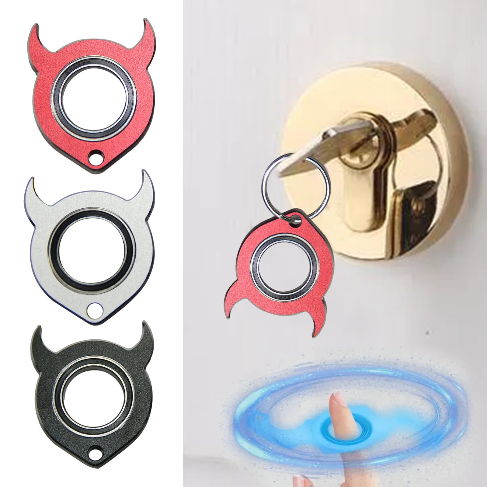 Sioweci Fingertip Metal Spinner Toy for Teens Adults Stress Relief and ...