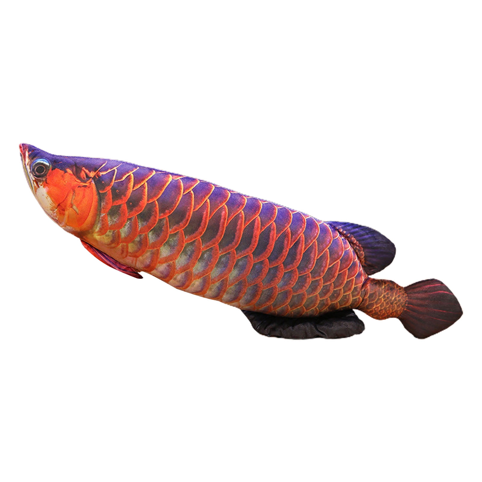 Sioweci Fish Plush Pillow Soft Back Cushion Golden Arowana Red Carp ...