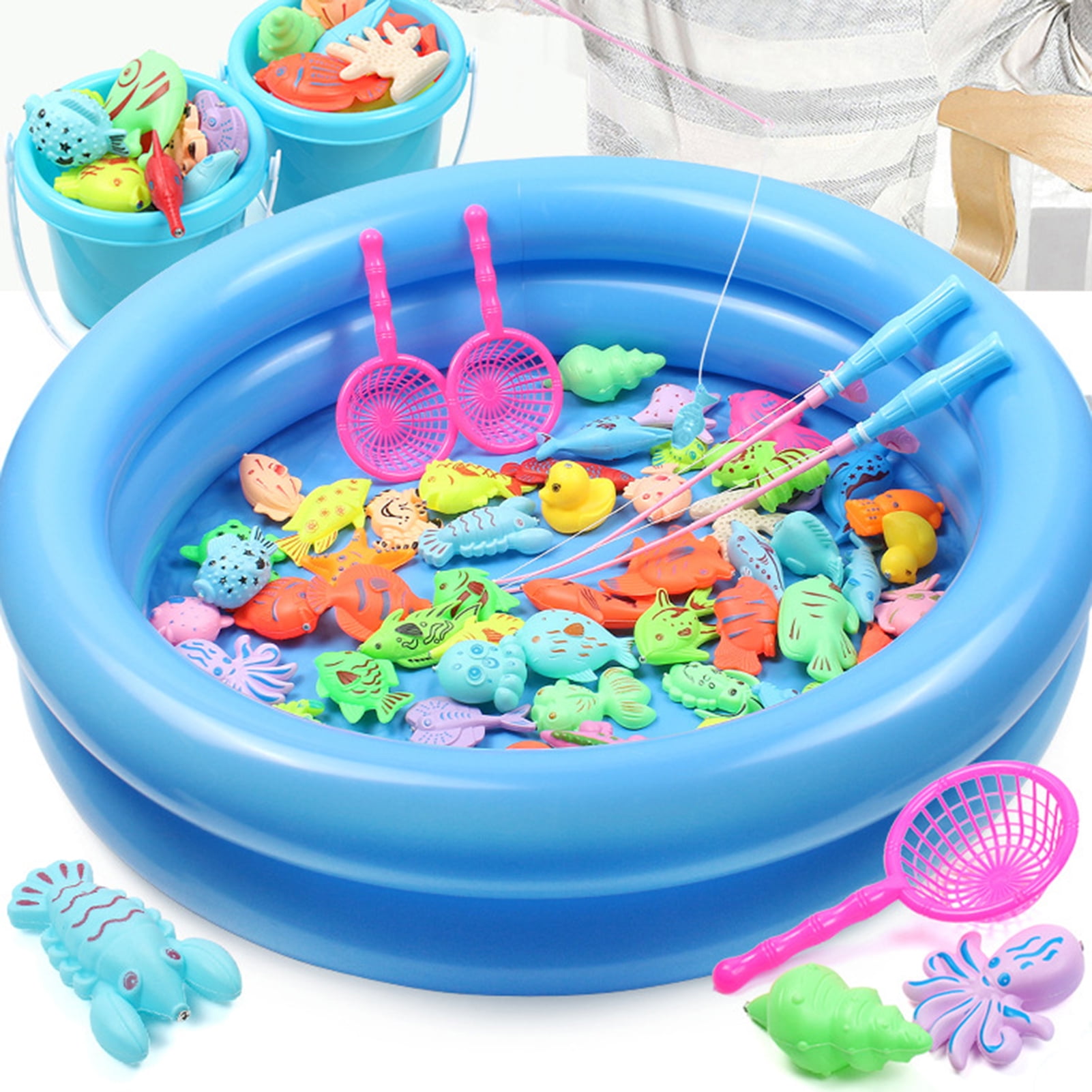 Sioweci Fish Toys Reusable Hand-Eye Coordination Plastic Boys and Girls ...