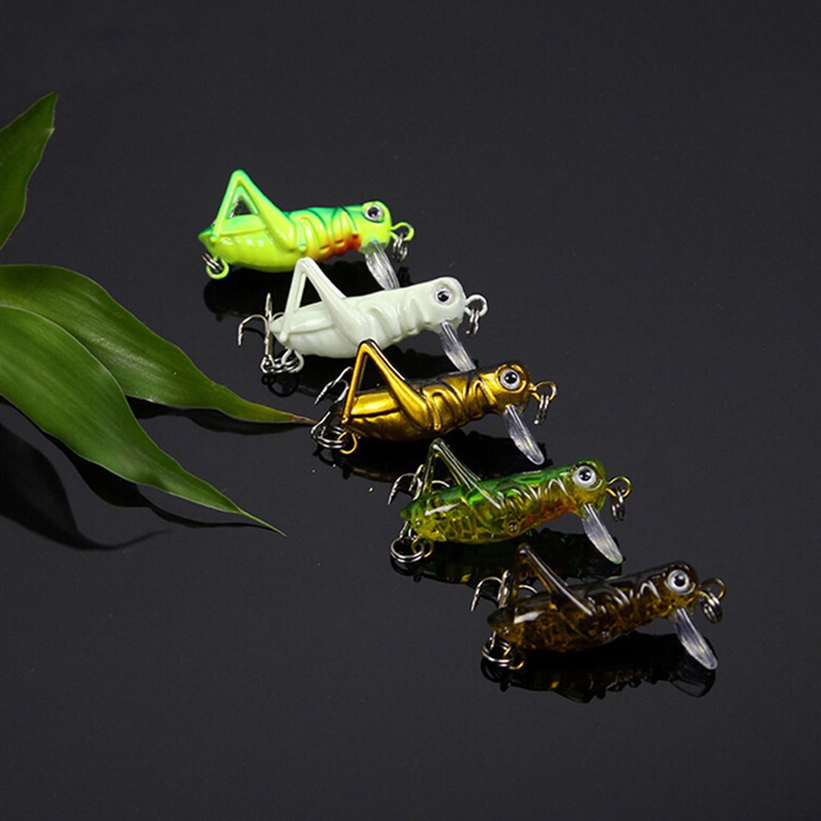 Sioweci Fishing Lure Lifelike Anti-corrosion ABS Grasshopper Shape ...