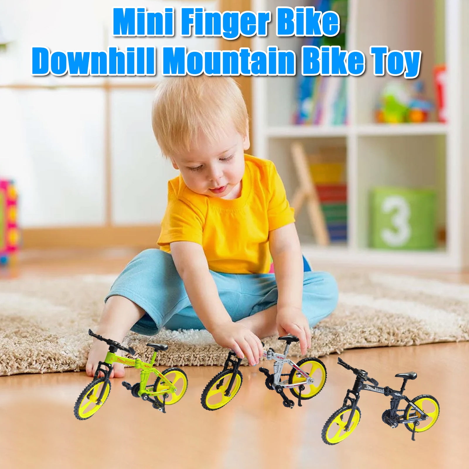 Sioweci Foldable Downhill Mountain Bike Model Rotary Wheels Mini Finger ...