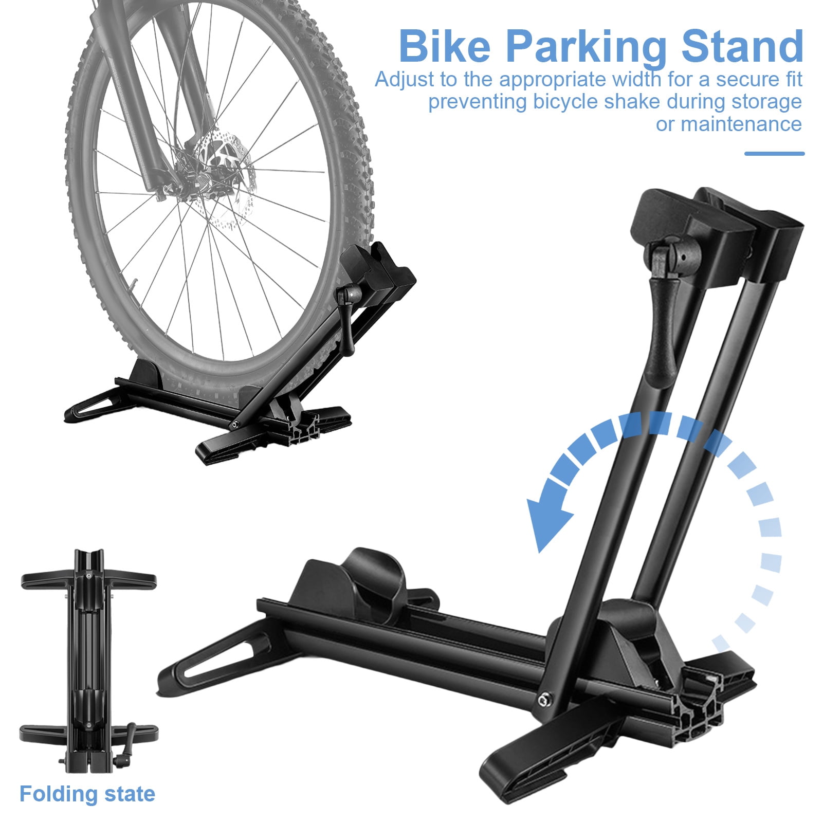 Sioweci Folding Bike Parking Stand Adjustable Anti-slip Heavy Duty ...
