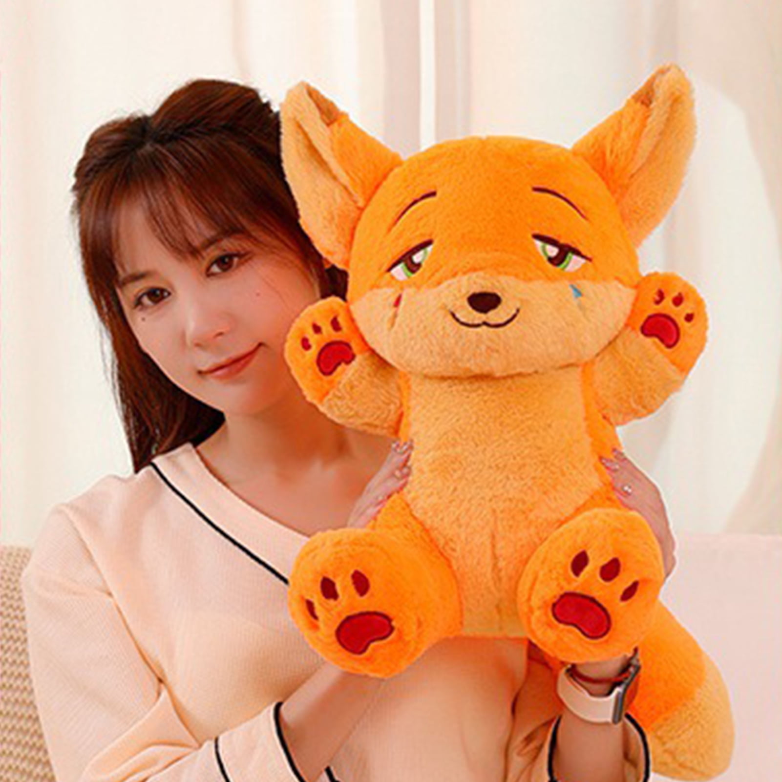 Sioweci Fox Plush Toy Adorable Appearance Vivid Expression Fully Filled ...