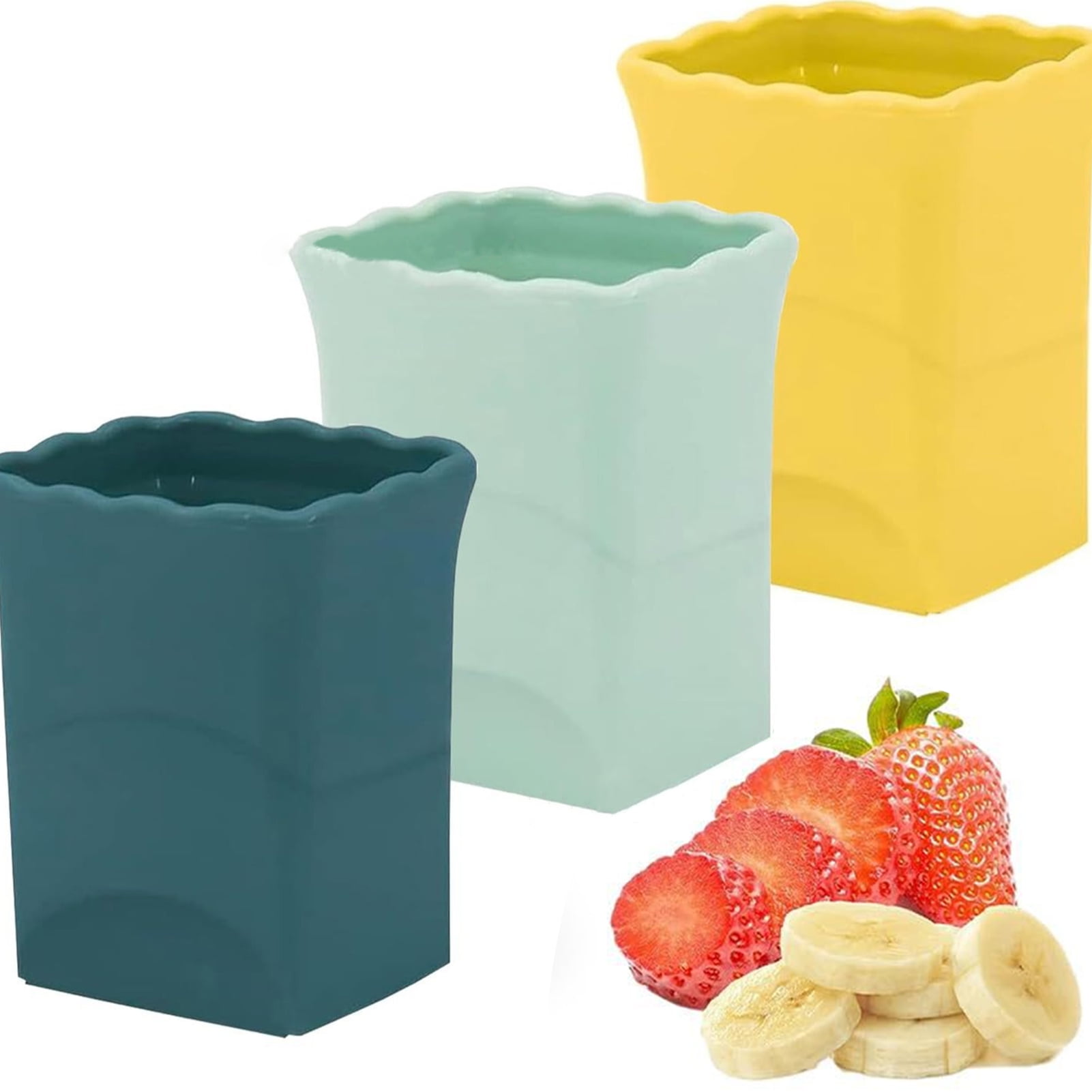 Sioweci Fruit Slicer Cup Cutter Stainless Steel Kitchen Tool for Banana ...