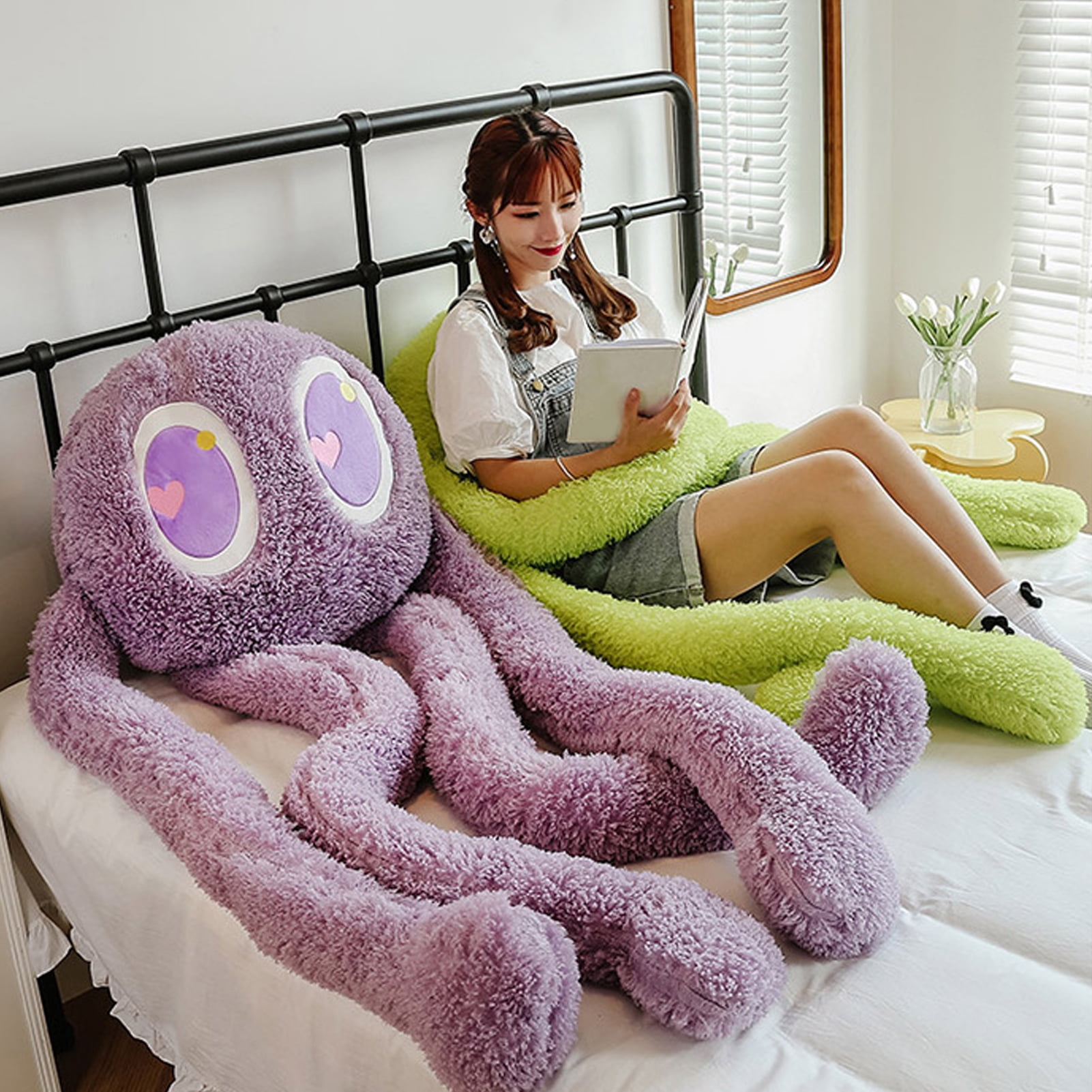 Sioweci Giant Octopus Plush Toy with Long Legs Cute Soft Huggable Stuffed Octopus Toy Animal ...