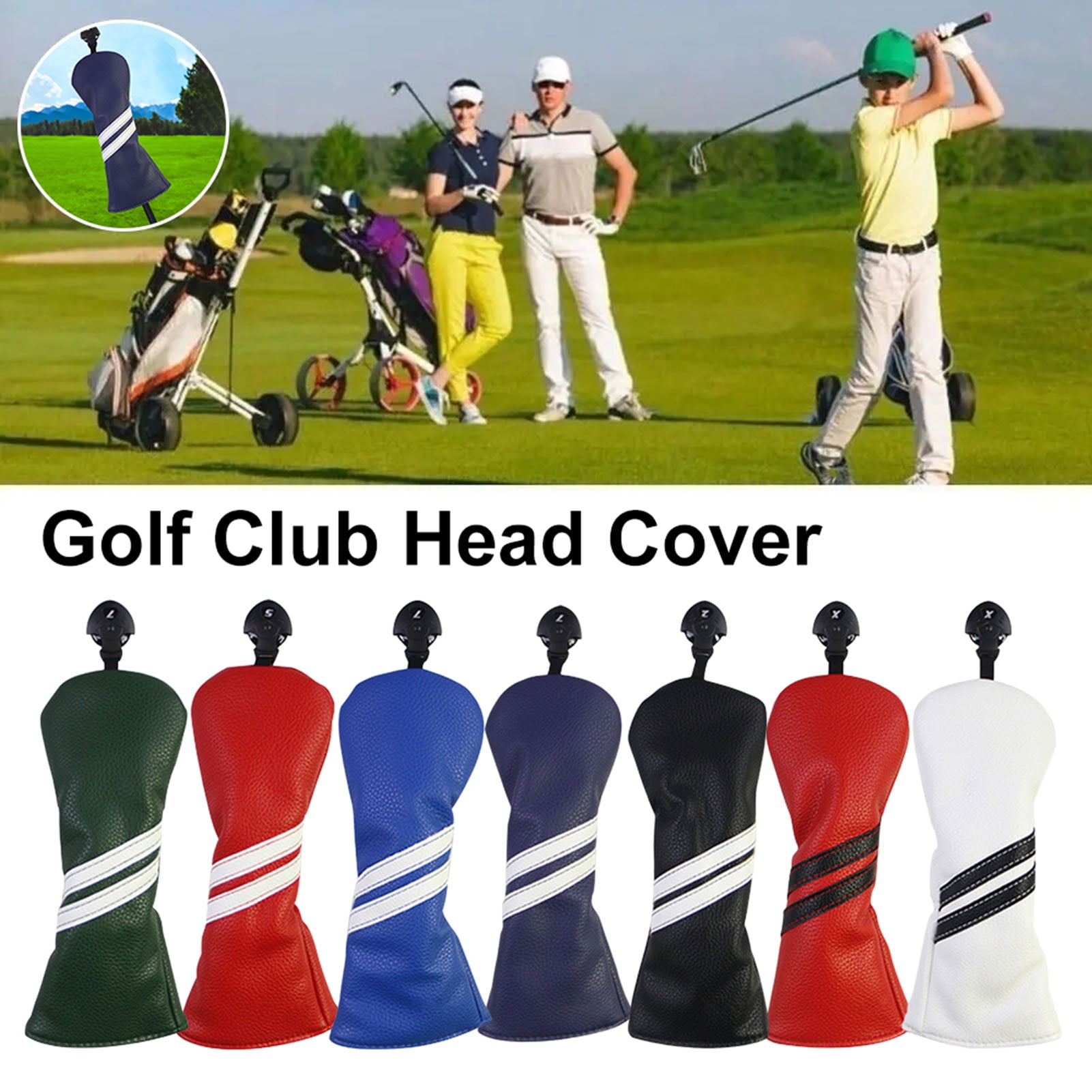 Sioweci Golf Club Cover Driver Covers Fairway Wood Covers Golf Head ...