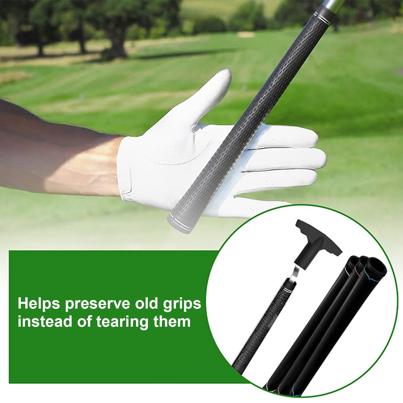 Sioweci Golf Club Grip Removal Tool V Grip Remover Saver 15 inch ...