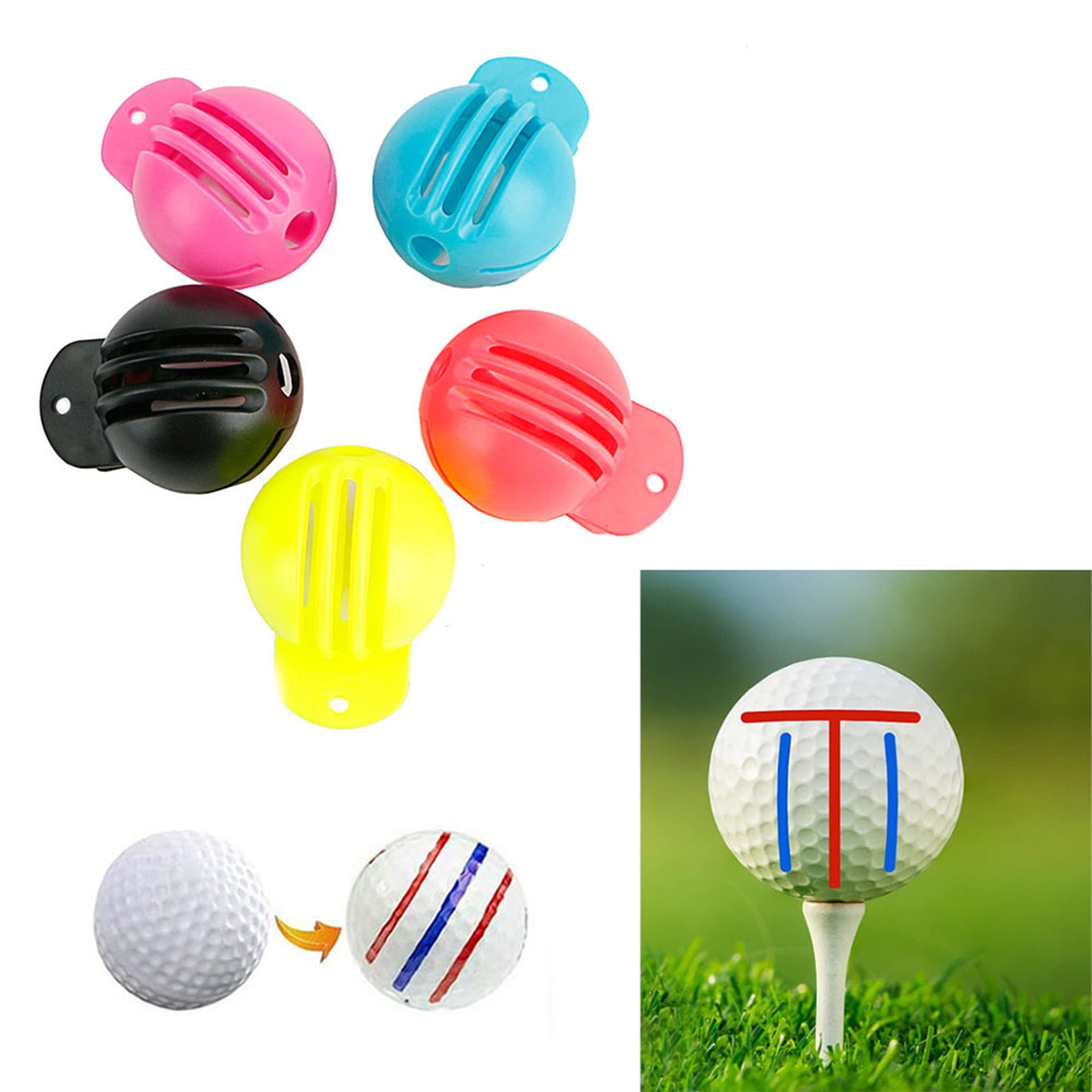 Sioweci Golf Marker Easy to Draw Precisely Position Golf Tool 3 Line ...
