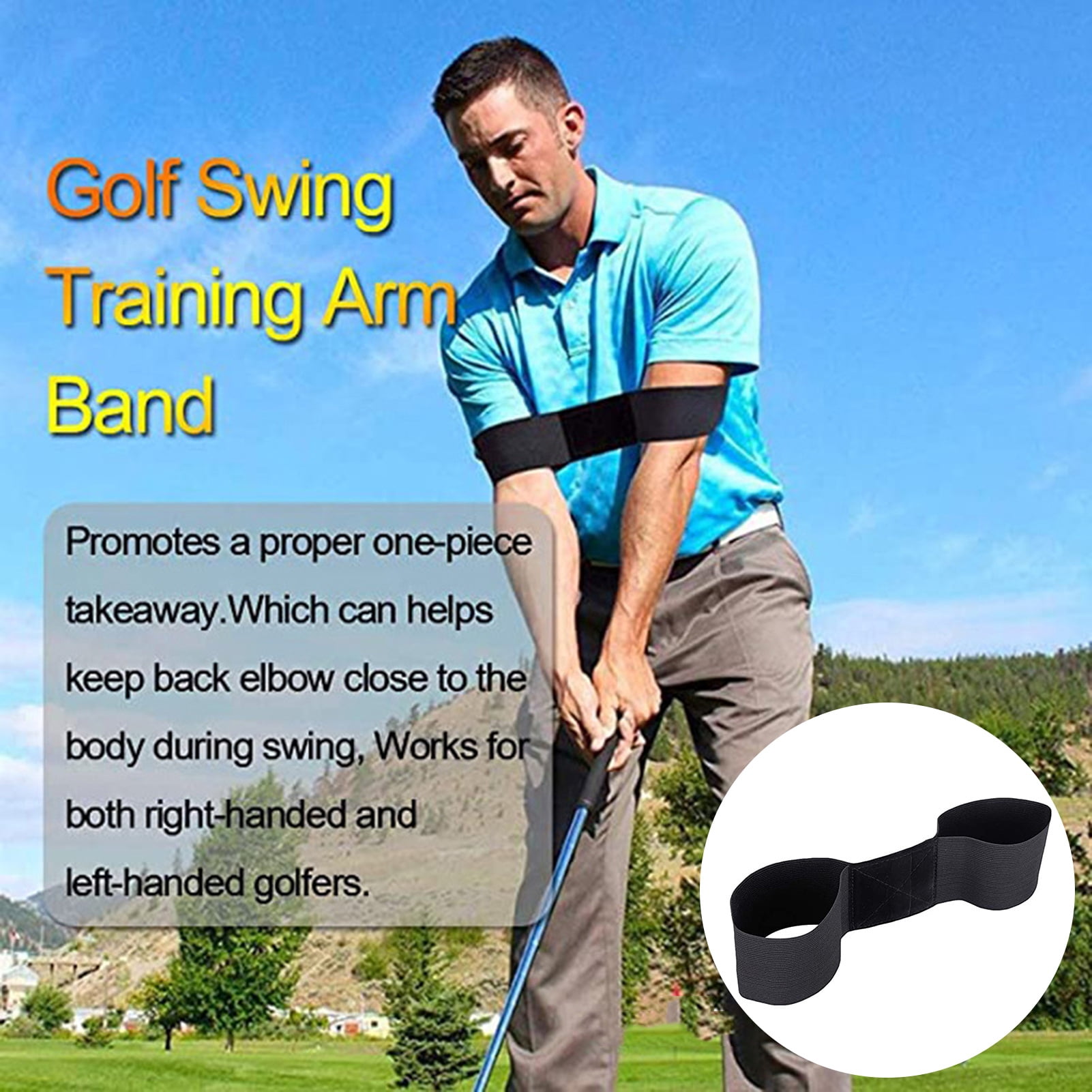 Sioweci Golf Swing Training Aid Motion Correction Belt Arm Swing ...