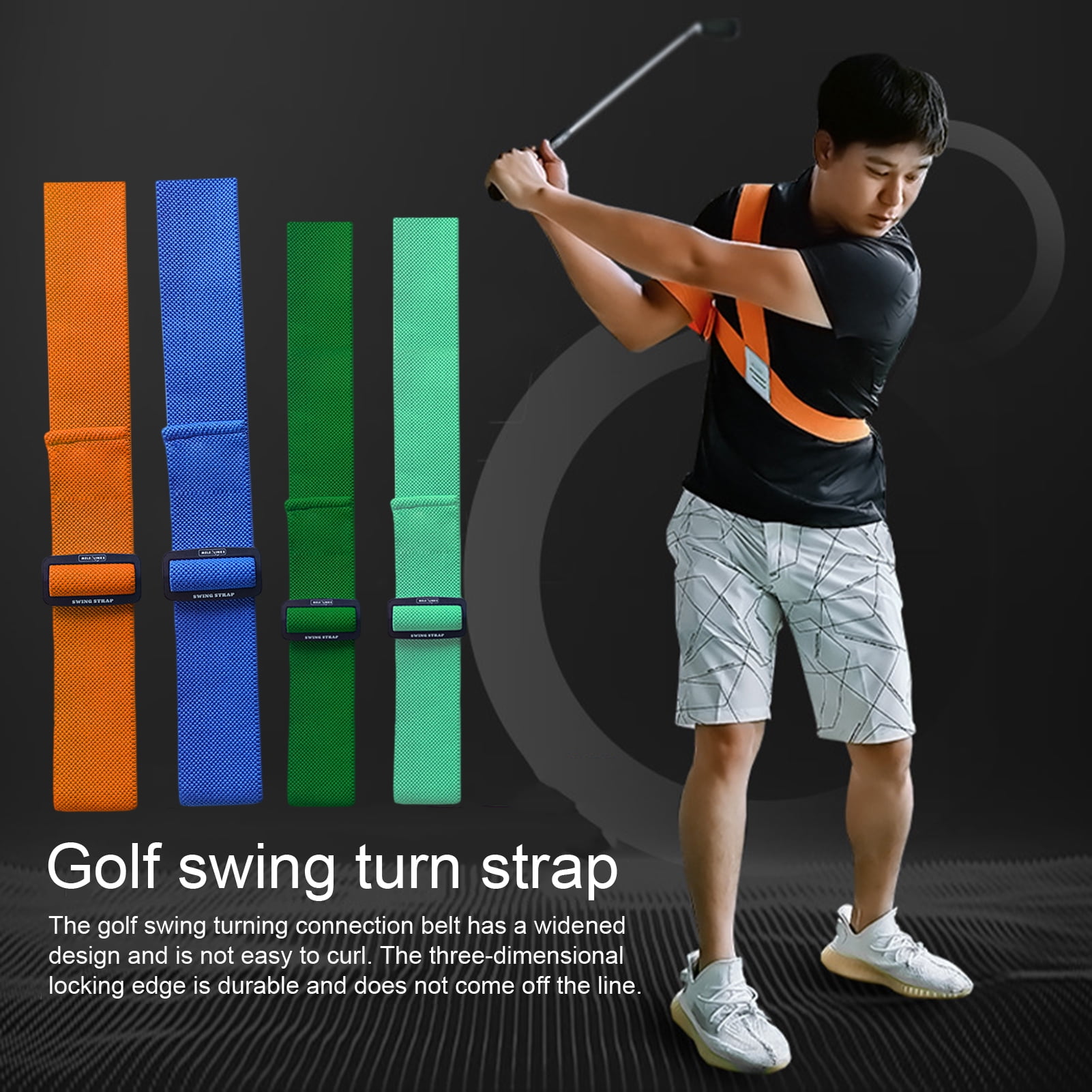 Sioweci Golf Swing Training Belt Motion Correcting Arm Band Golf ...