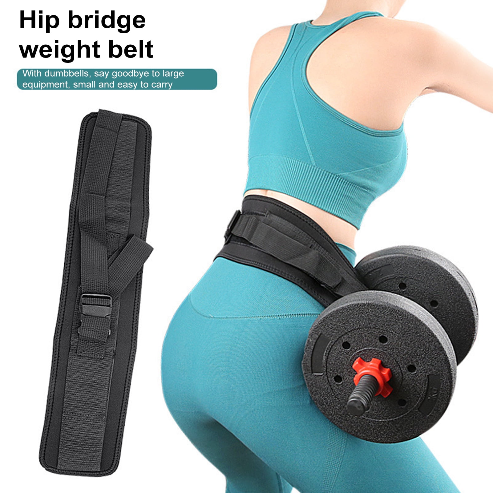 Sioweci Hip Thrust Belt Dumbbells Kettlebells Hip Thrust Exercise Band ...