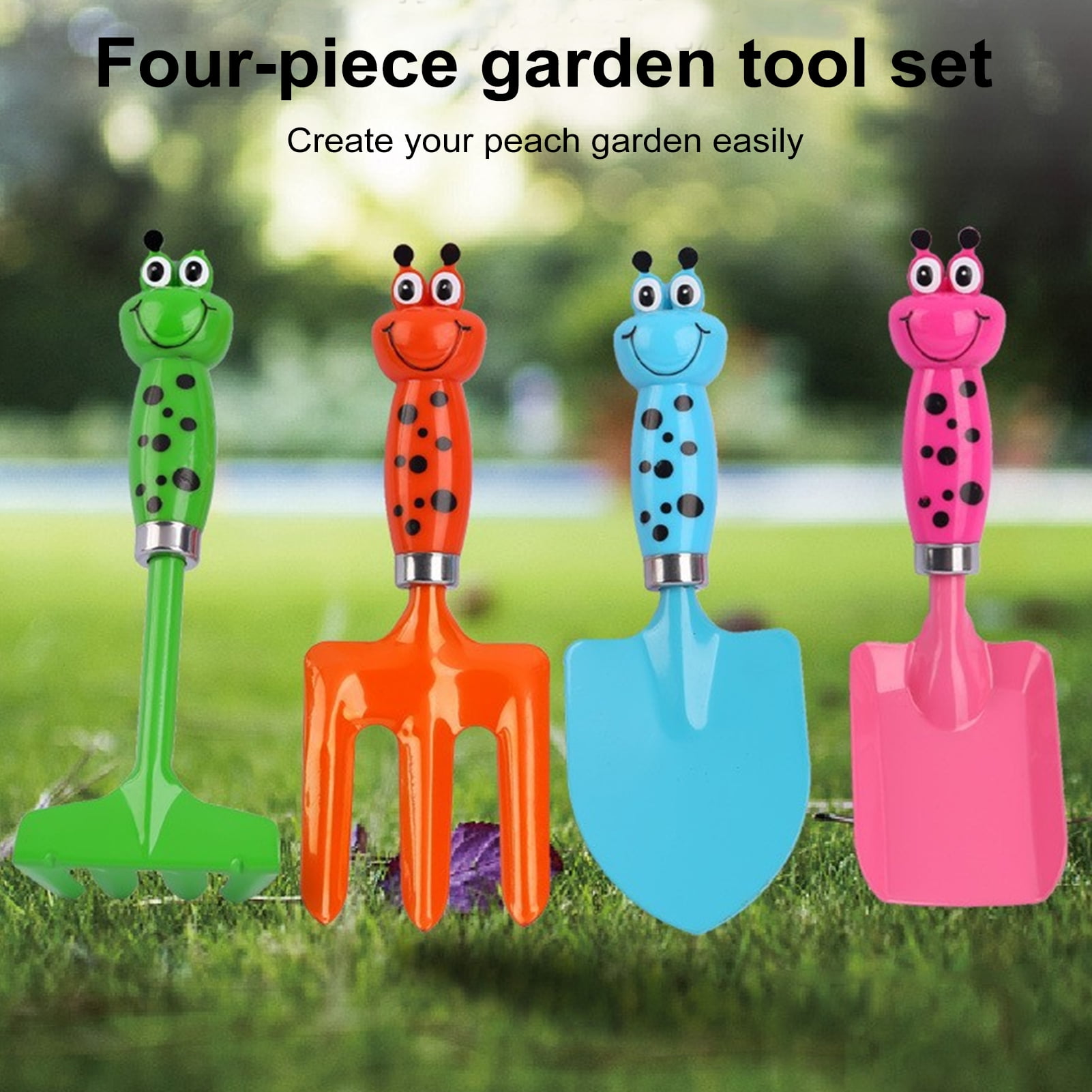 Sioweci Kids Beach Sand Toy Cartoon Animal Handle Plastic Shovel Rake ...