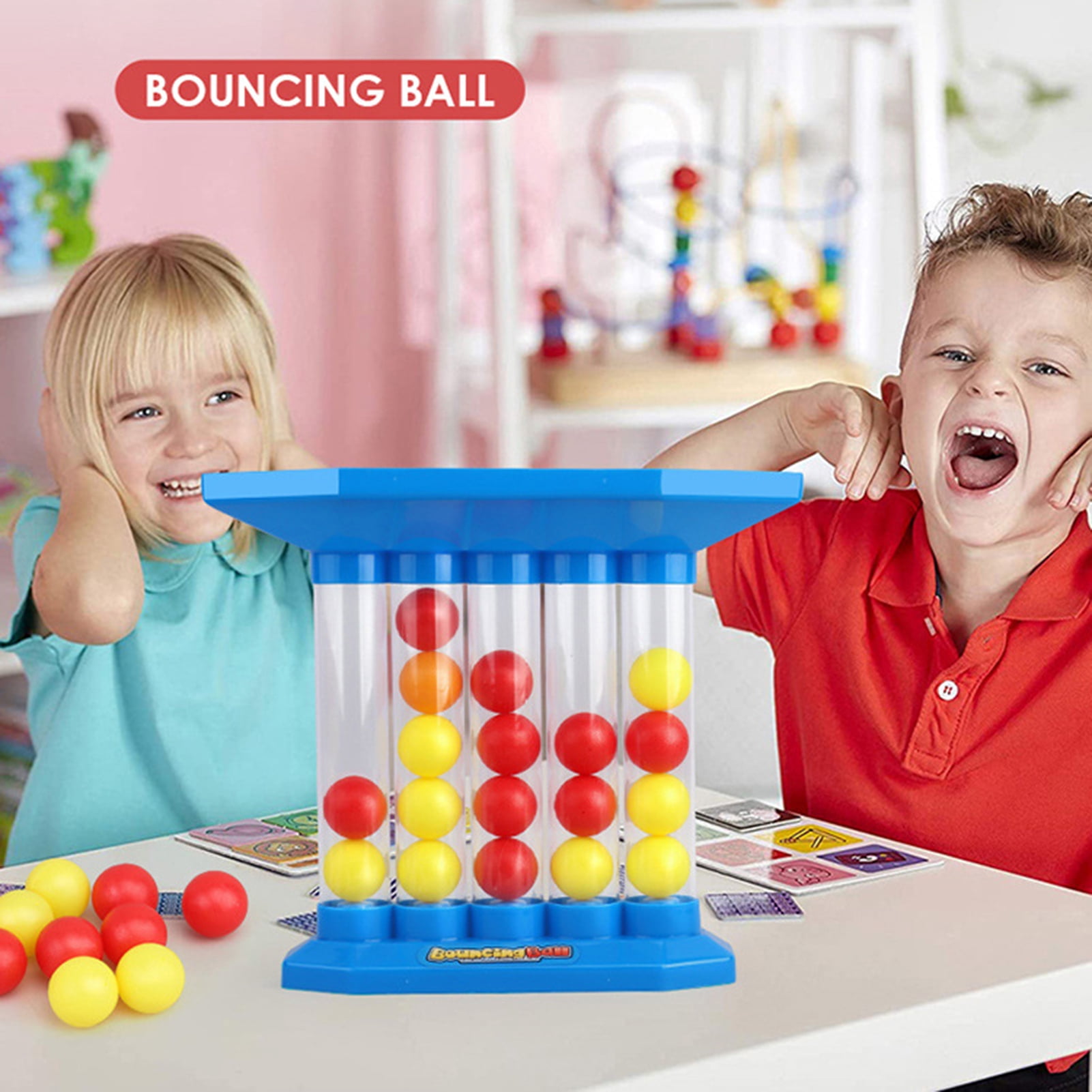 Sioweci Kids Bouncing Ball Board Game Adults Kids Family Party Multi ...