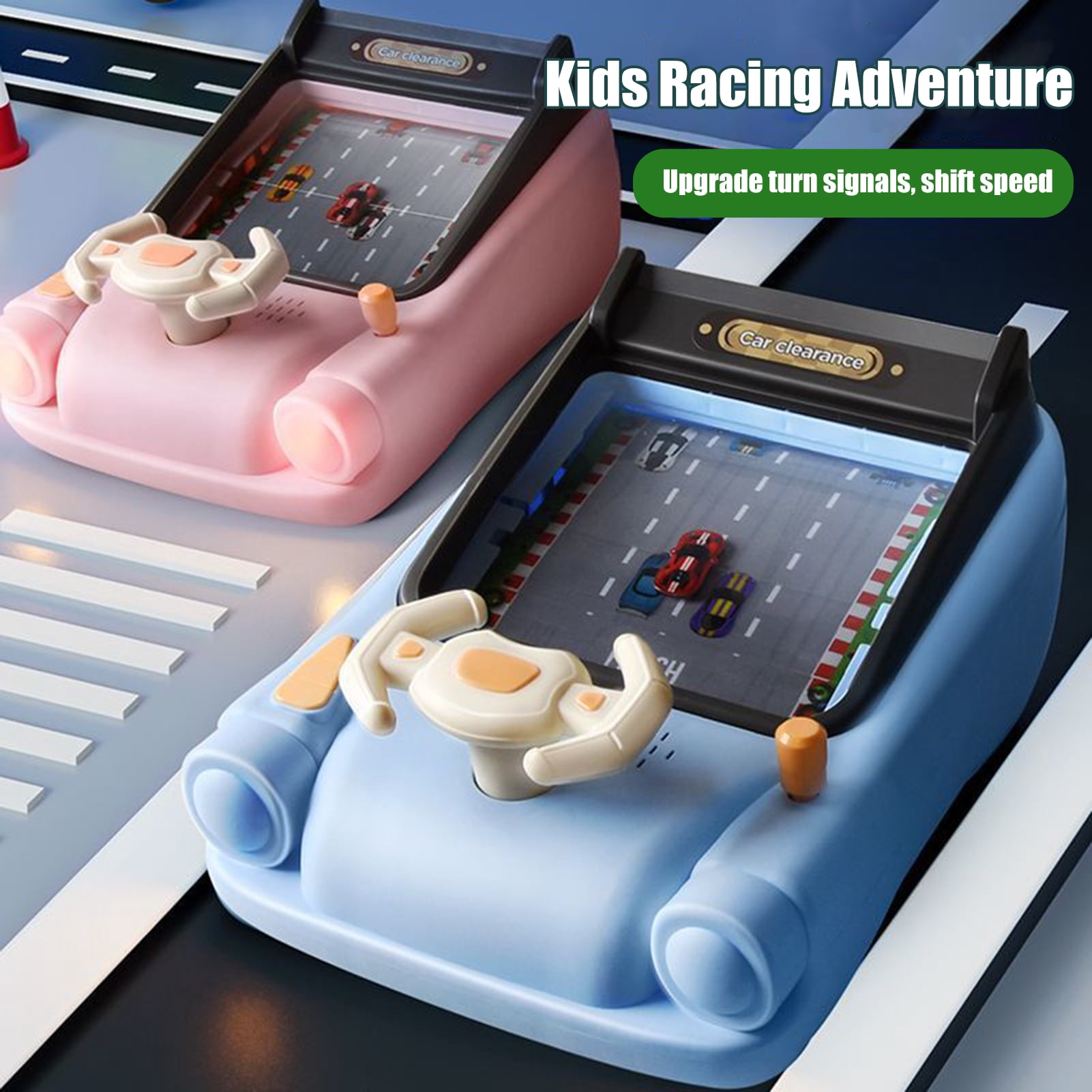 Sioweci Kids Car Racing Adventure Toy with Music Speed Adjustable ...