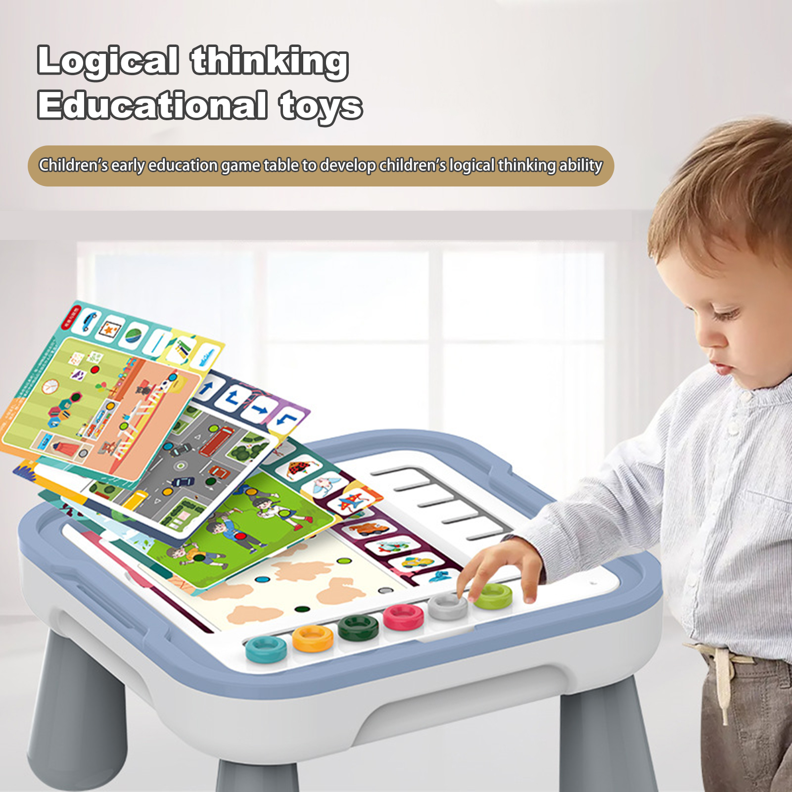 Sioweci Kids Early Education Game Table Logical Thinking Development ...