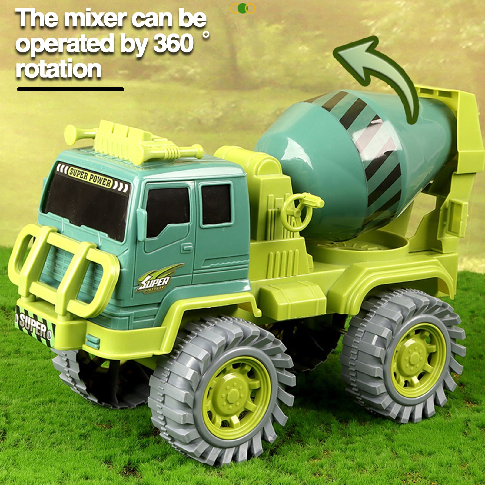 Sioweci Kids Engineering Truck Toy Simulation Excavator/Dump/Mixer ...