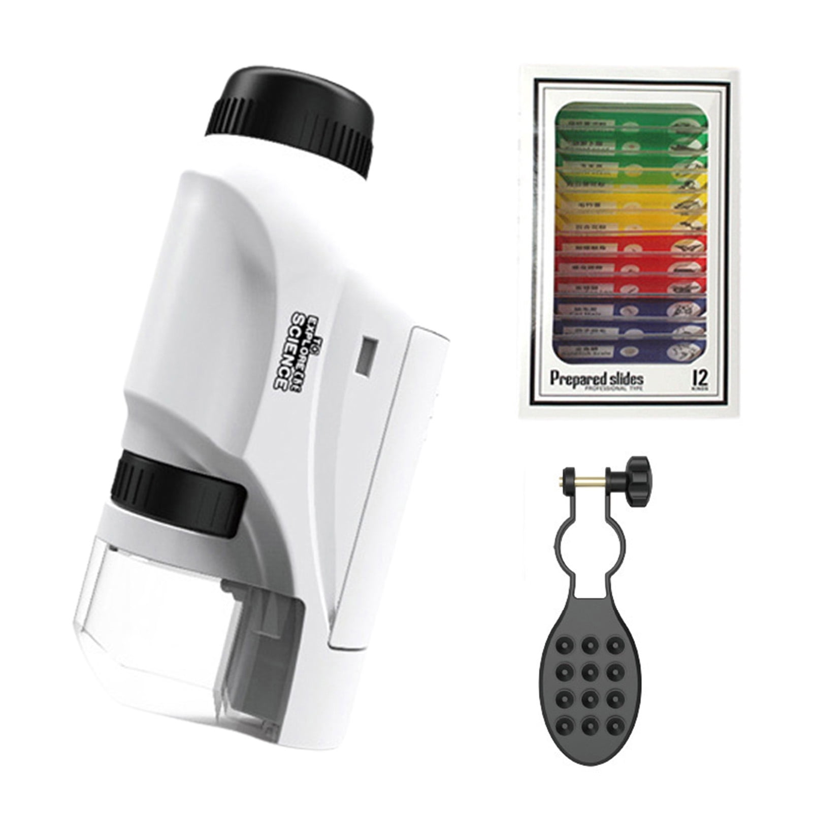 Sioweci Kids Portable Microscope 60-120X Magnification Clear Lens ...