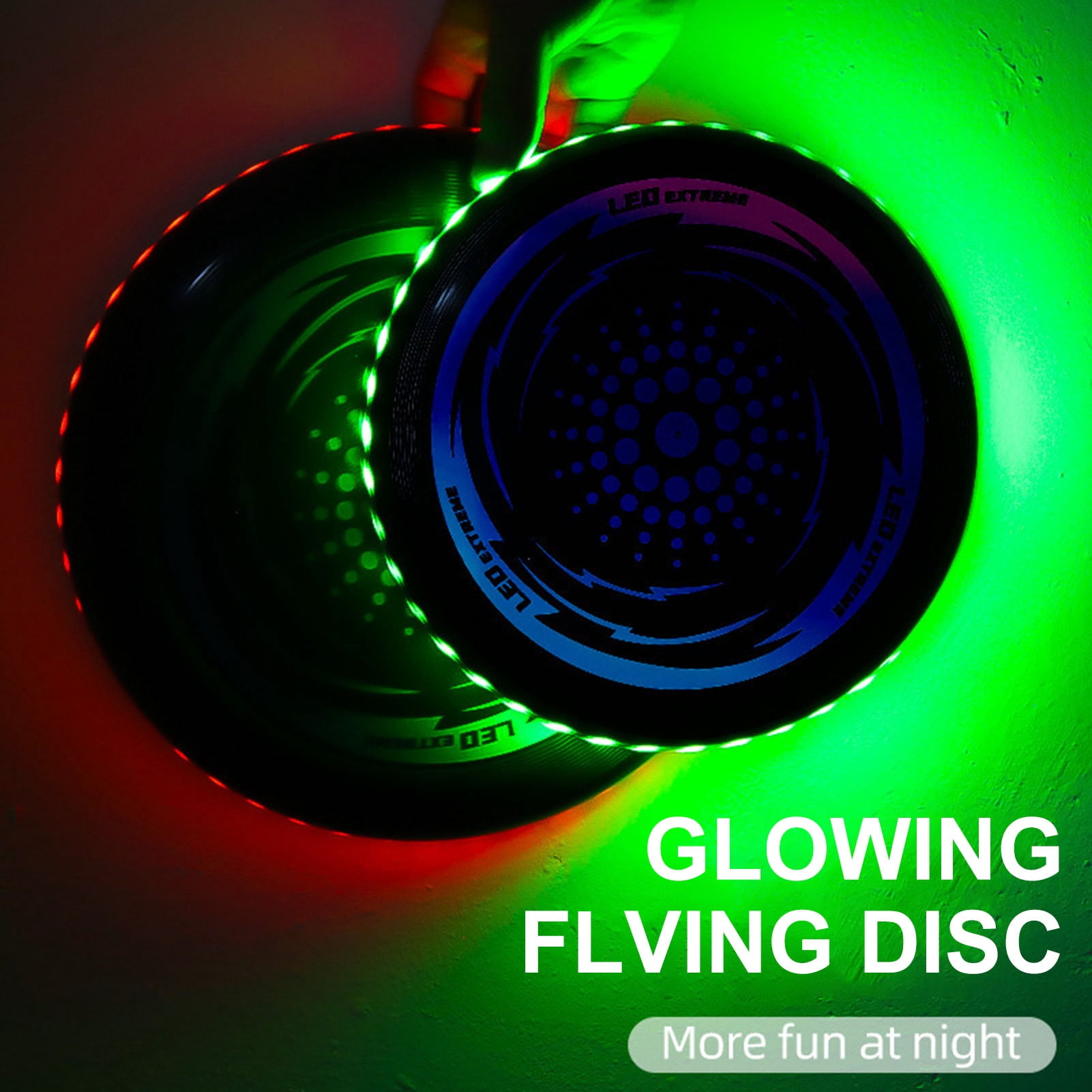 Sioweci Kids Soft Flying Disc Toy Light-up Throwing Disc Game Outdoor ...