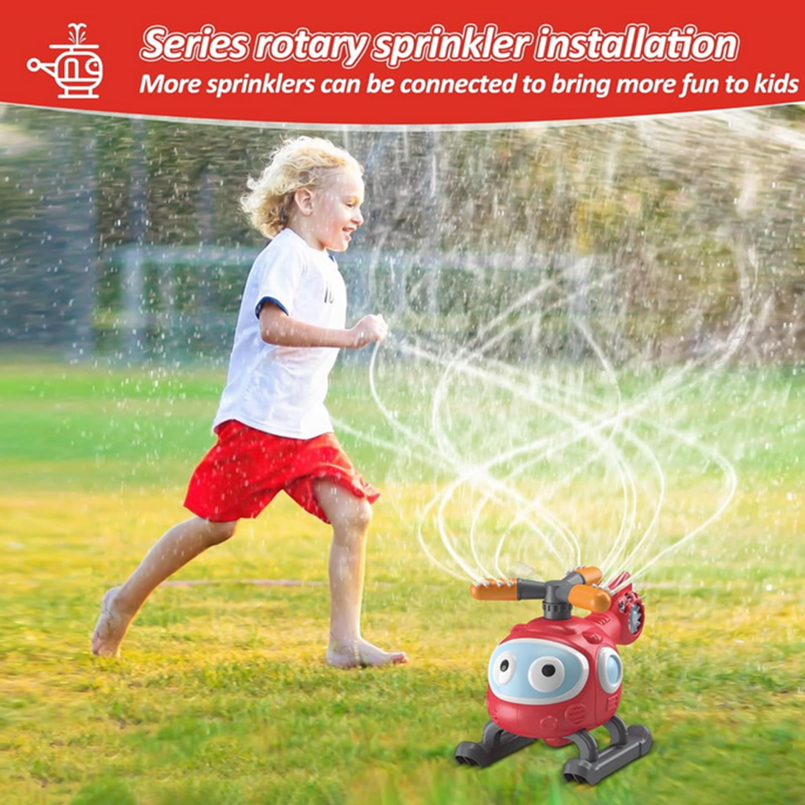 Sioweci Kids Spray Toy Outdoor Toys Water Sprinkler Squirt-Baseball ...