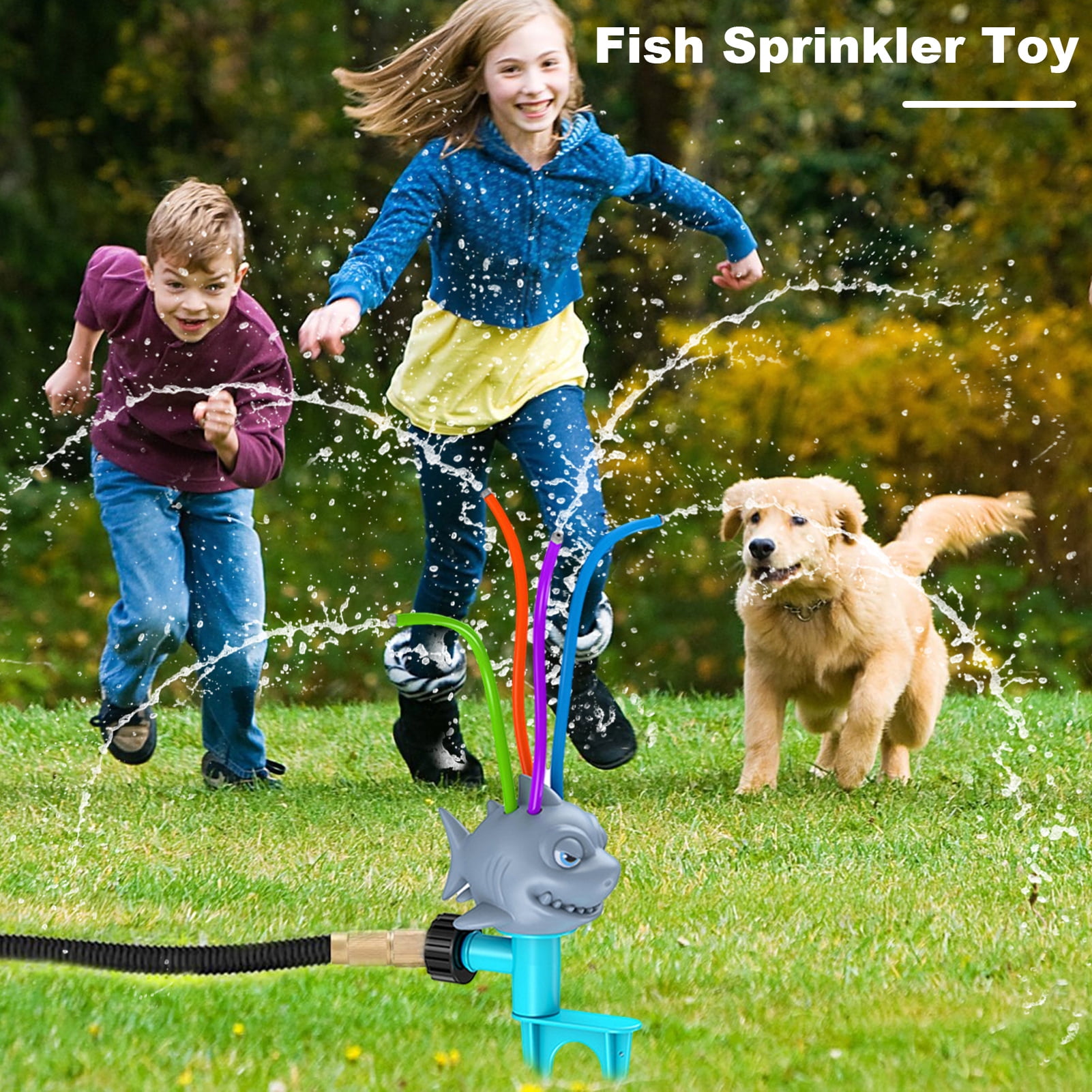 Sioweci Kids Spray Toy Outdoor Toys Water Sprinkler Squirt,Sprinkler ...