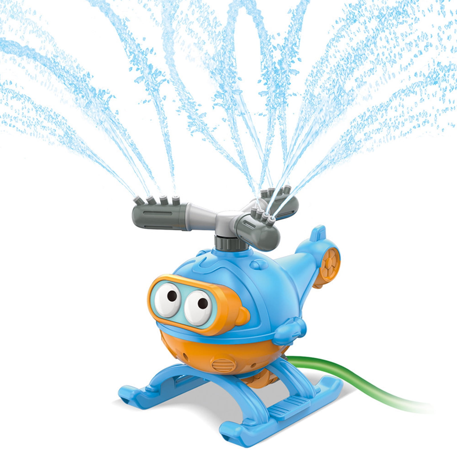 Sioweci Kids Sprinkler Toy Rotary Helicopter Frog Flower Rocket Merry ...