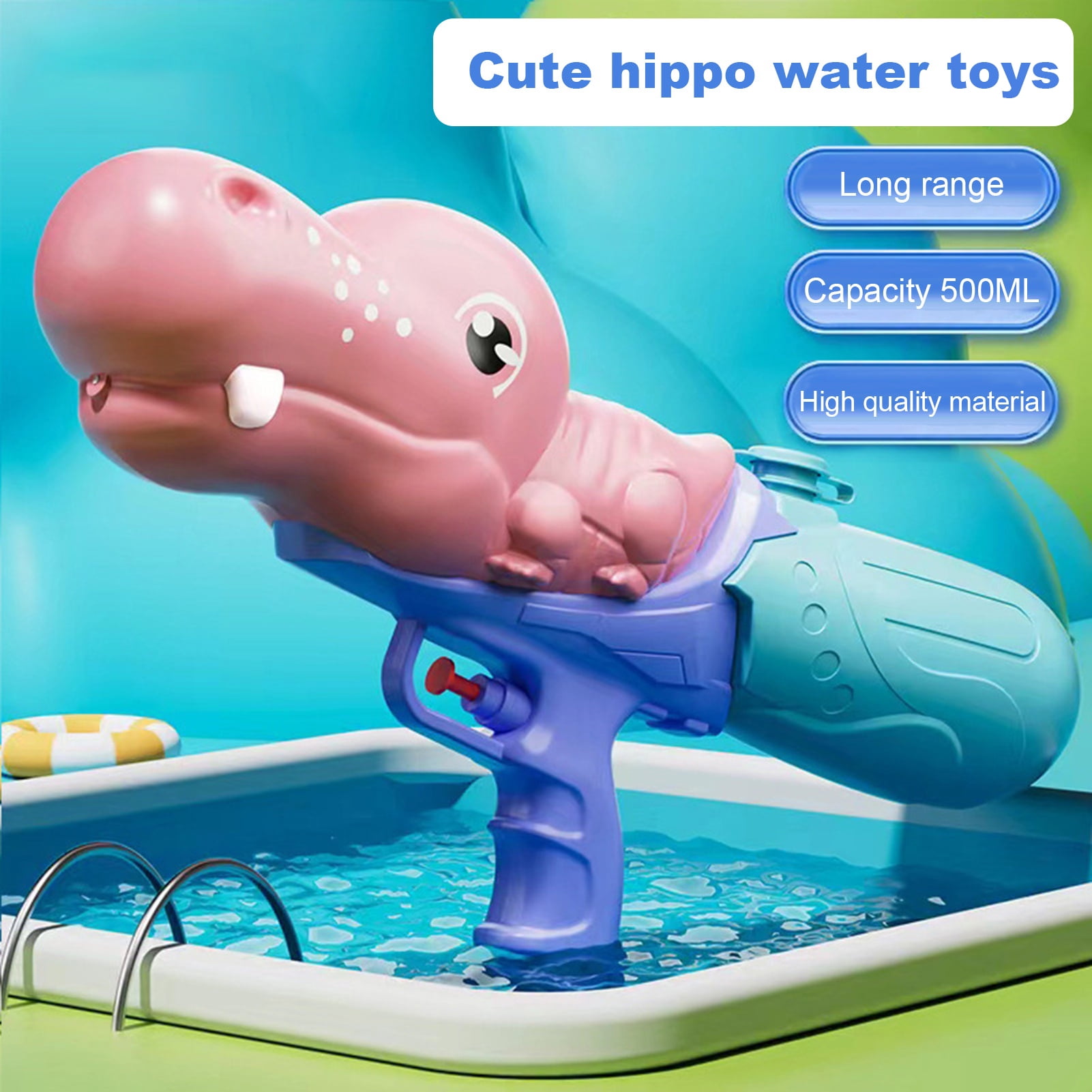 Sioweci Kids Water Gun Toys Spray Water Play Toys,Children Crocodile ...