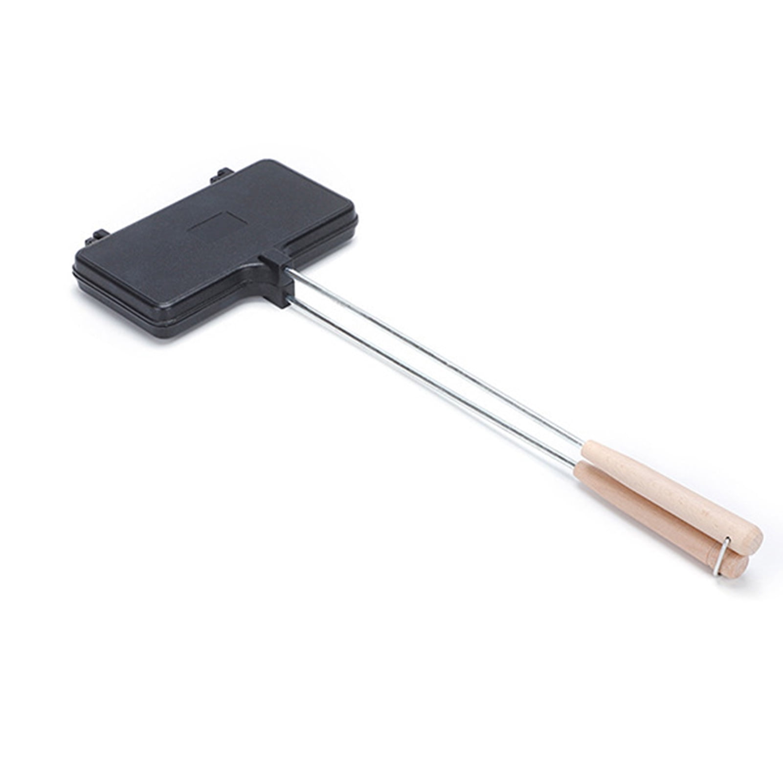 Sioweci Long Handle Sandwich Pan Aluminum Alloy Double Pie Cooker ...