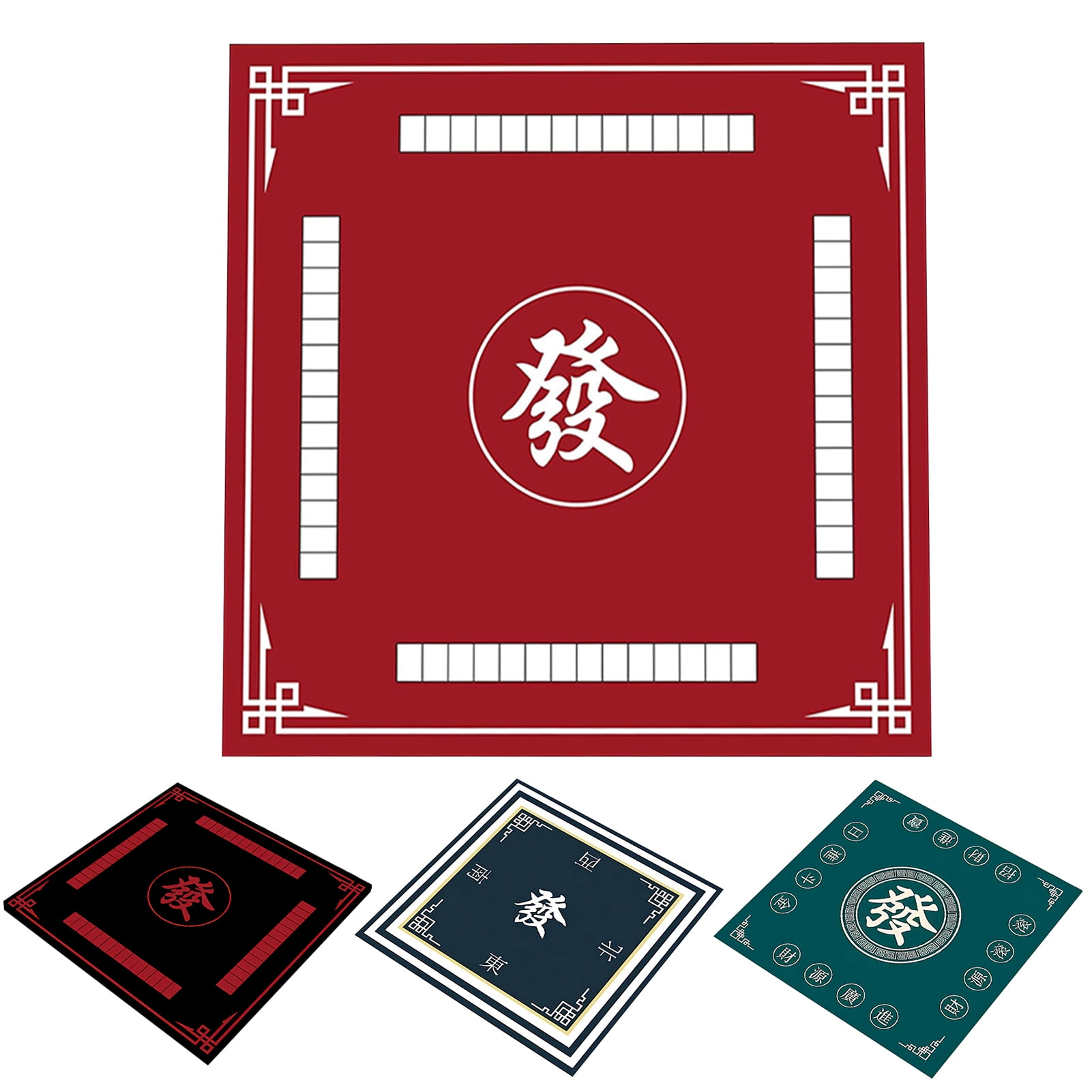 Sioweci Mahjong Table Mat Poker Domino Mahjong Tile Card Board Game ...