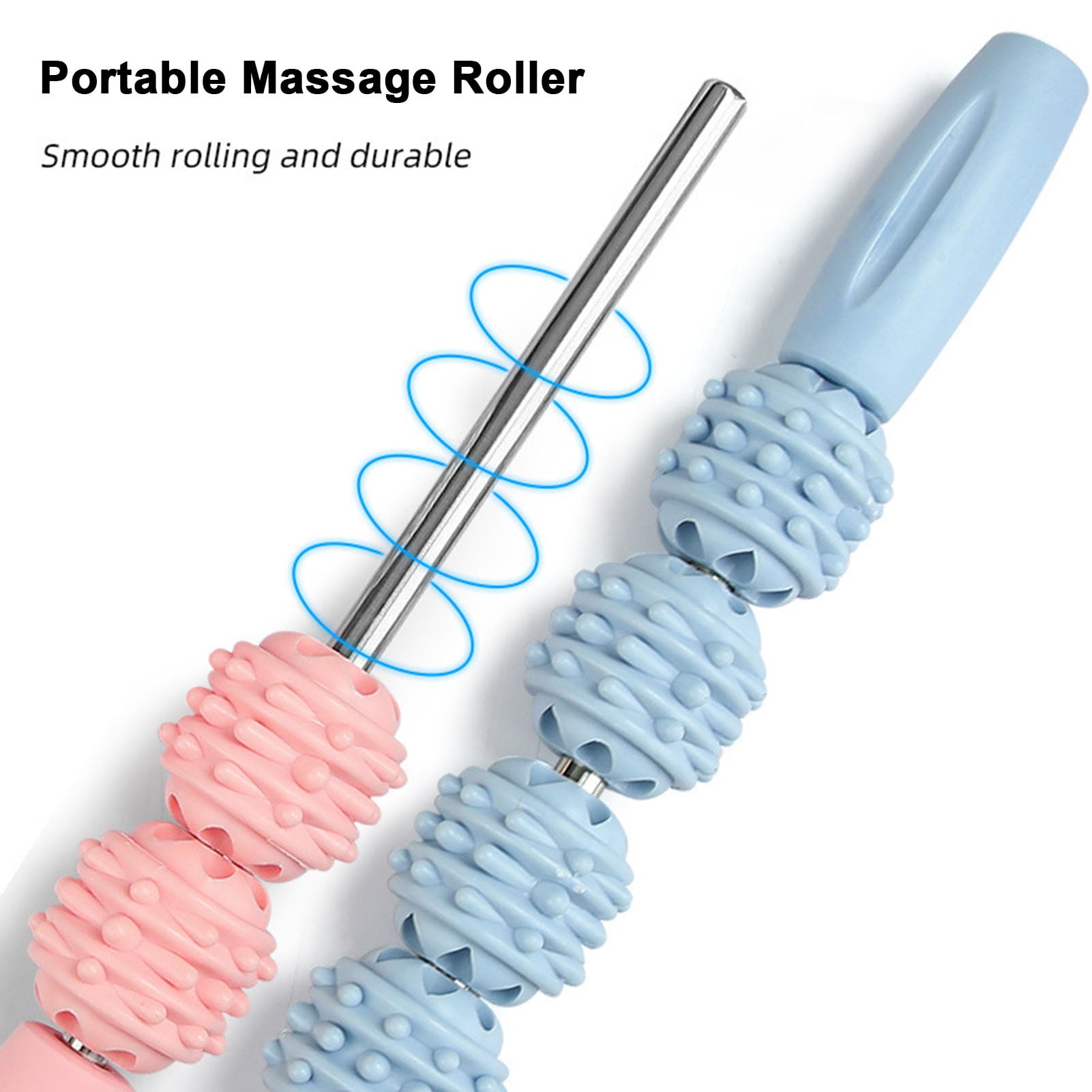 Sioweci Massage Roller Muscle Sore Pain Relief Deep Tissue Relaxation ...