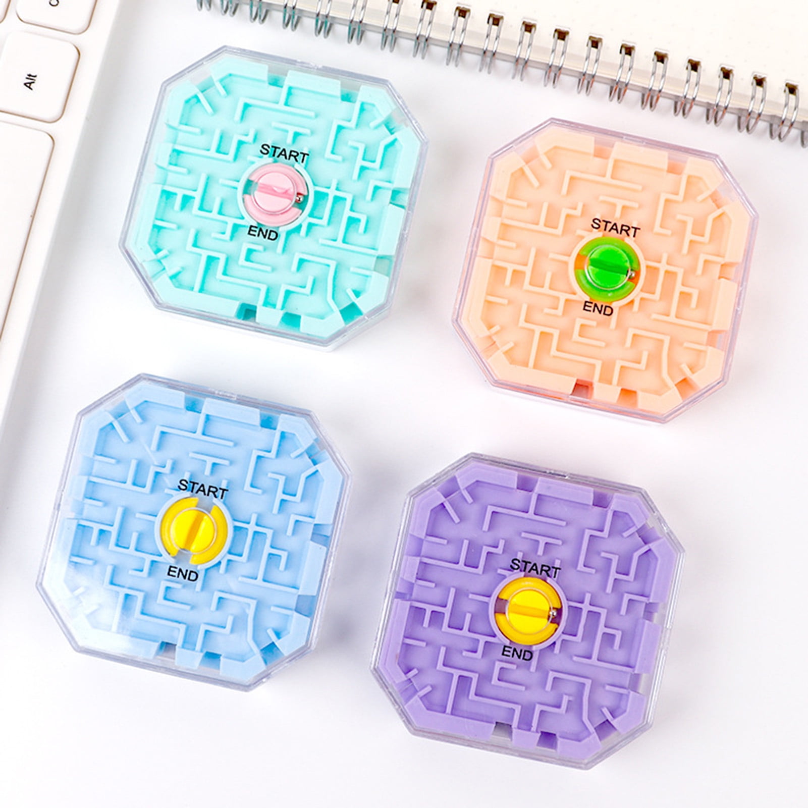 Sioweci Maze Toy Classic Transparent Visible Portable 3D Memory ...