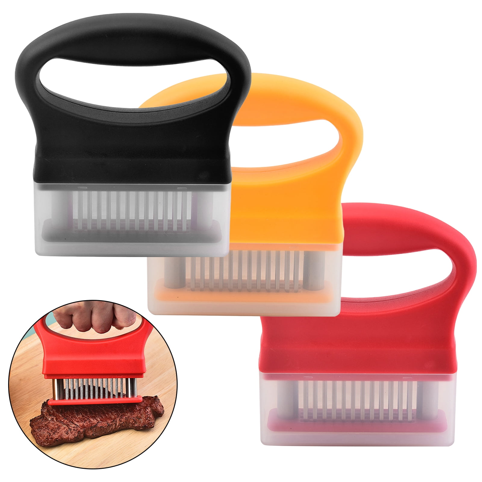 Sioweci Meat Tenderizer with 48 Stainless Steel Ultra Sharp Needle ...