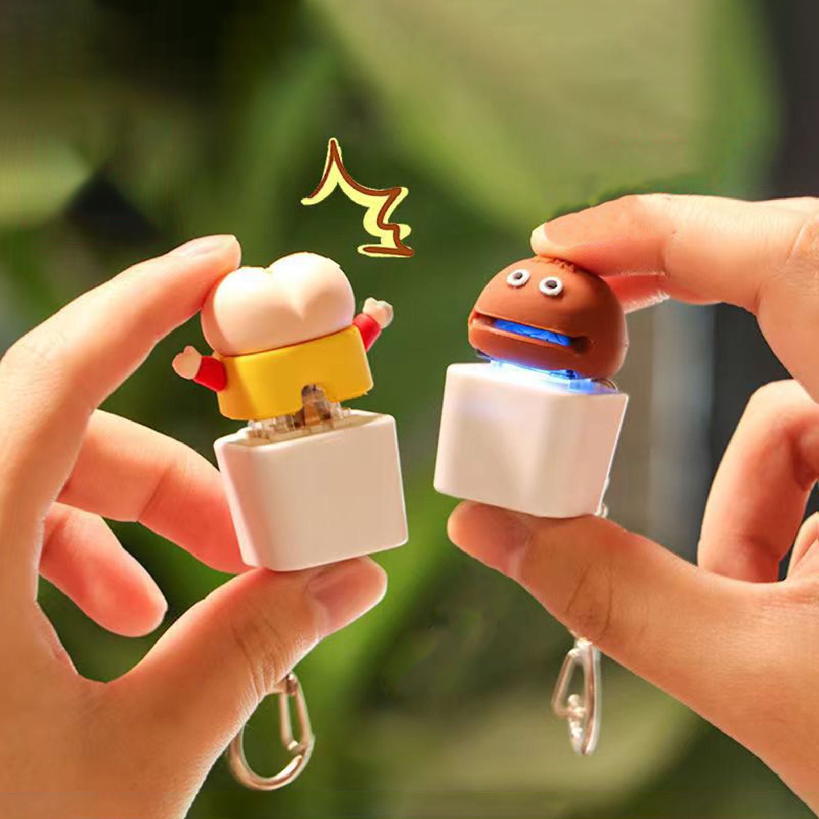 Sioweci Mechanical Keyboard Keycap Fidget Toy with Sound Light Stress ...