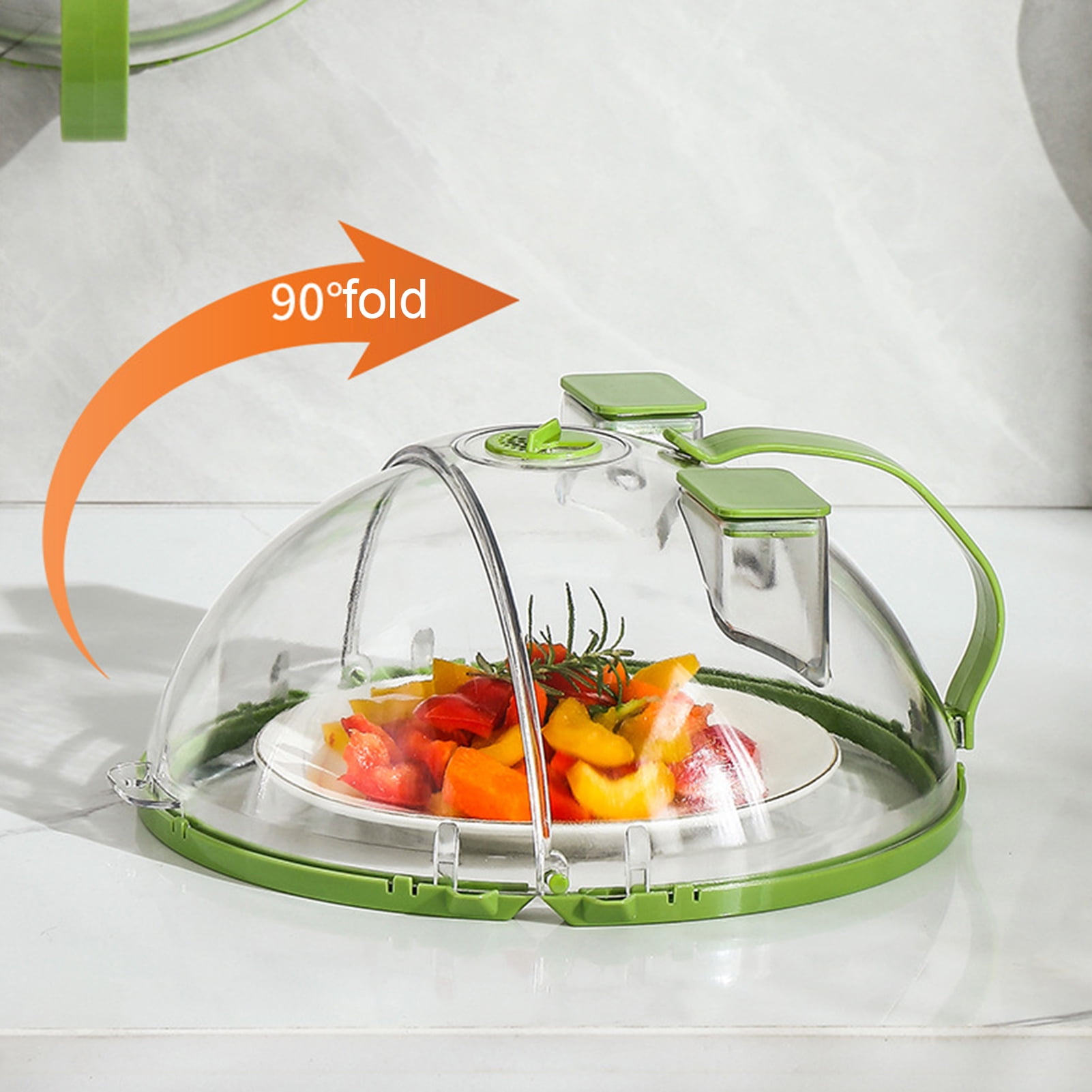 Sioweci Microwave Food Cover with Water Steamer Splash Guard Integrated ...