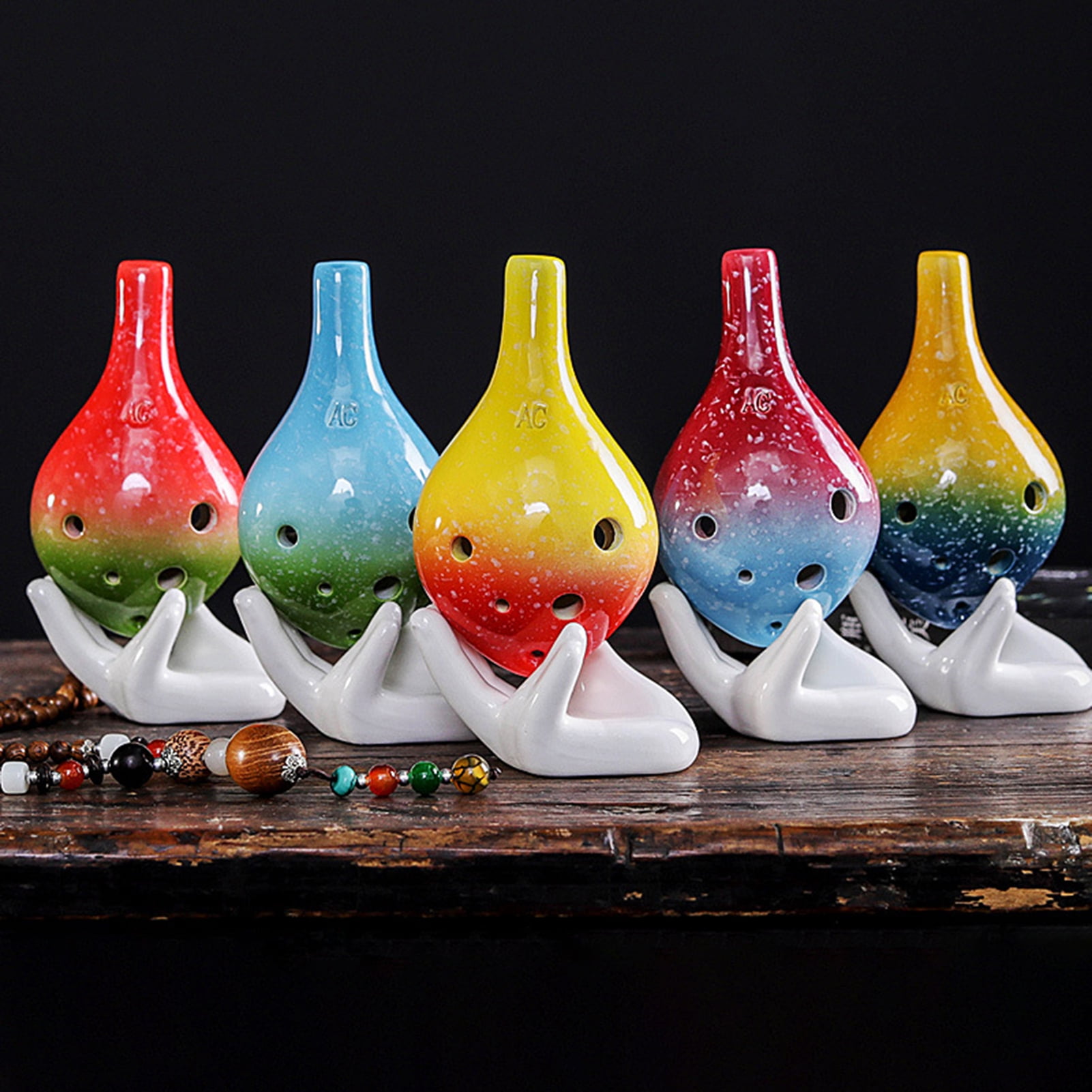 Sioweci Ocarina 6 Hole Musical Instrument Wine Bottle Style Alto C ...