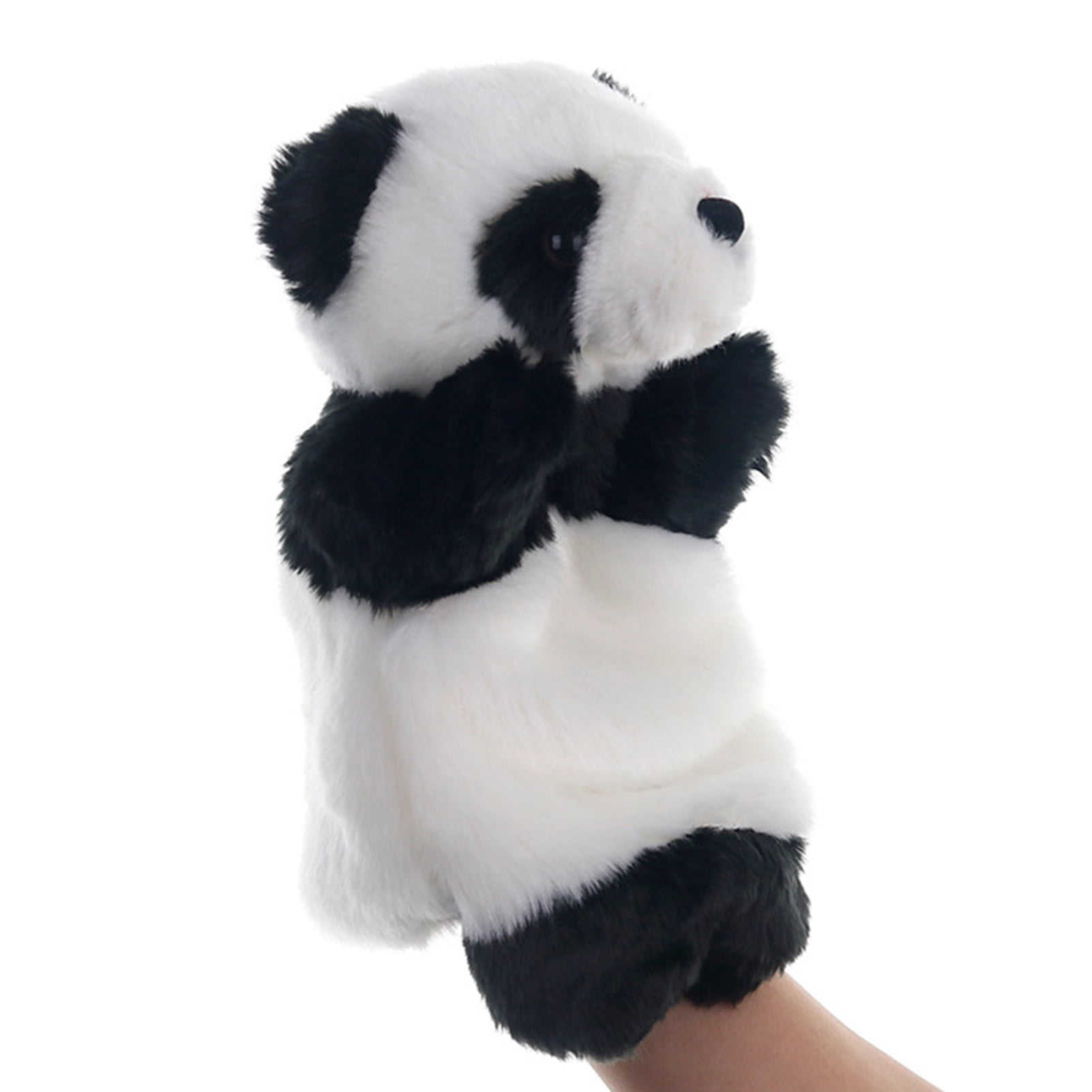 Sioweci Panda Hand Puppet Plush Toy Super Soft Movable Arm Role Playing ...