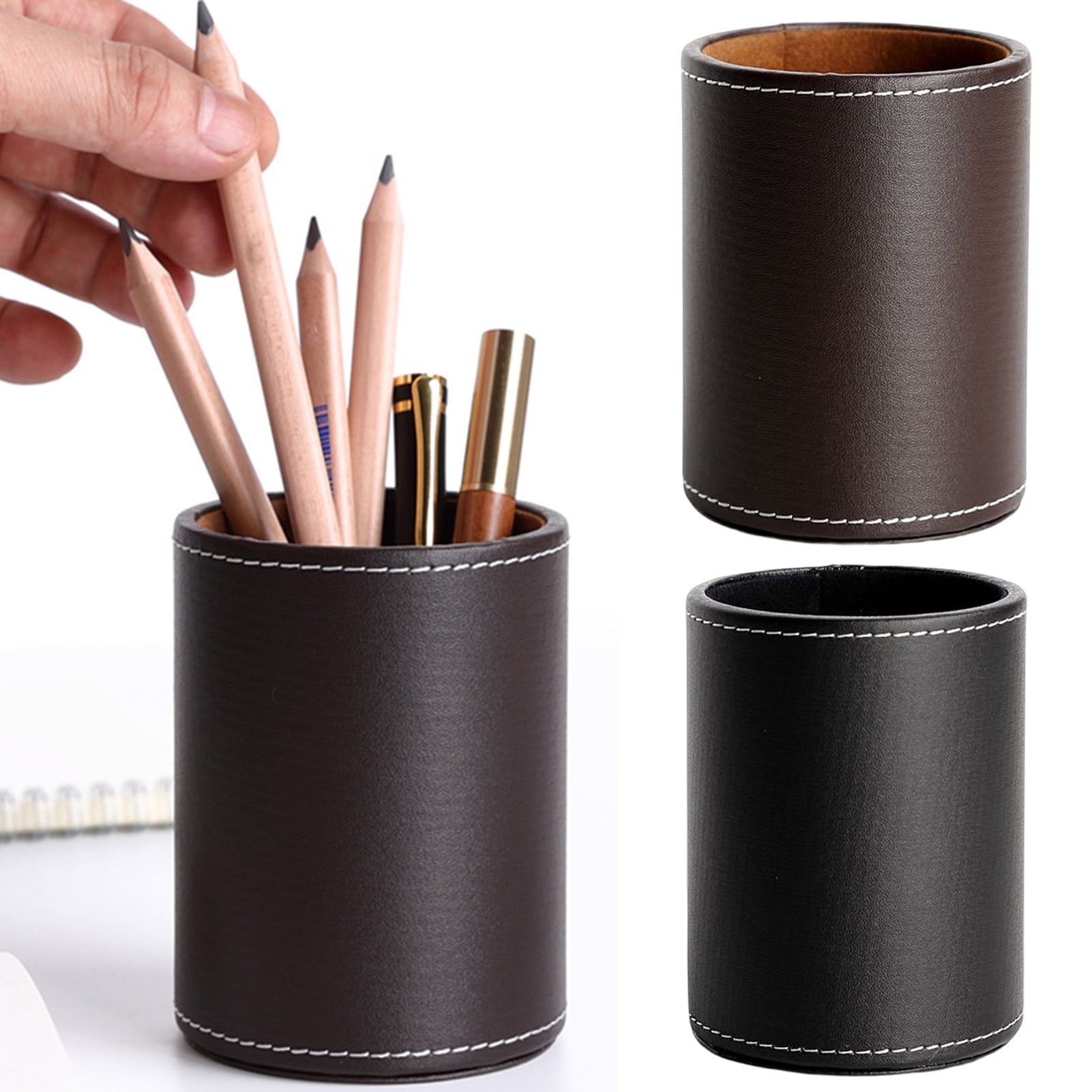 Sioweci Pen Container Large Capacity Wear Resistant Smooth Edge Simple ...