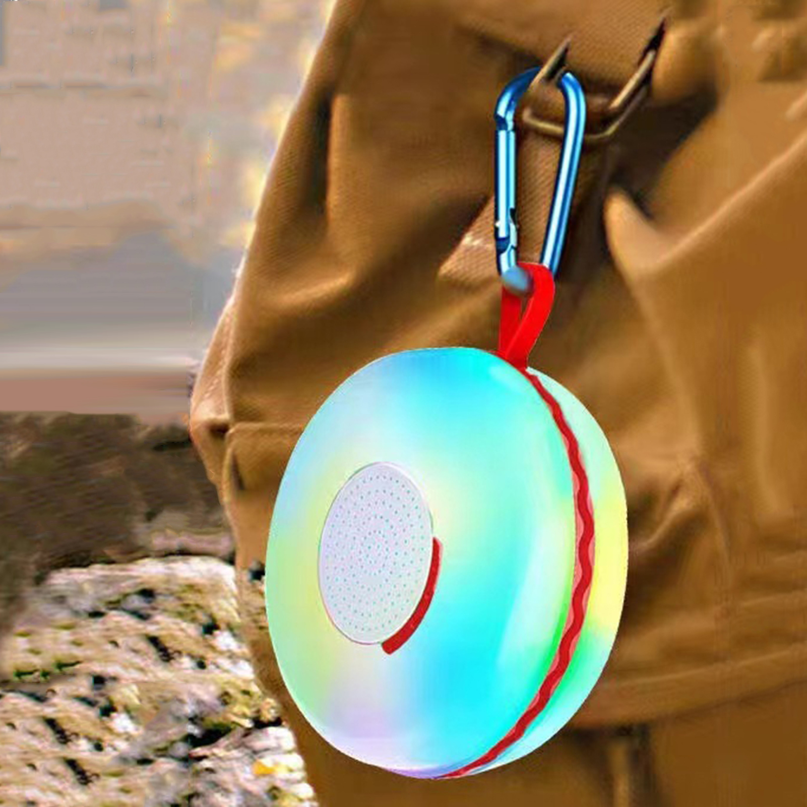 Sioweci Portable Bluetooth-compatible Speaker with RGB Light IPX7 ...