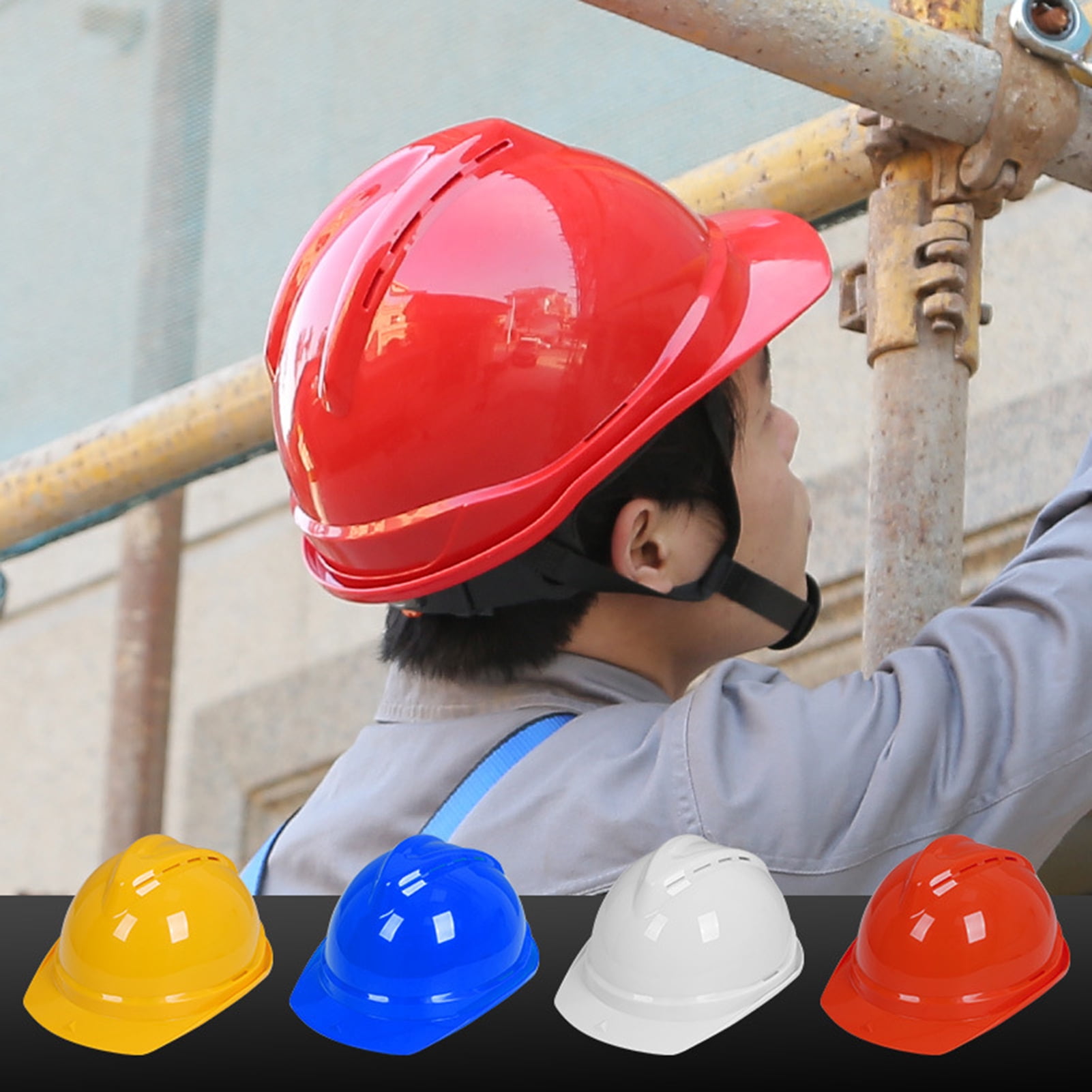Sioweci Professional Protective Helmet Construction Site Worker Safety ...