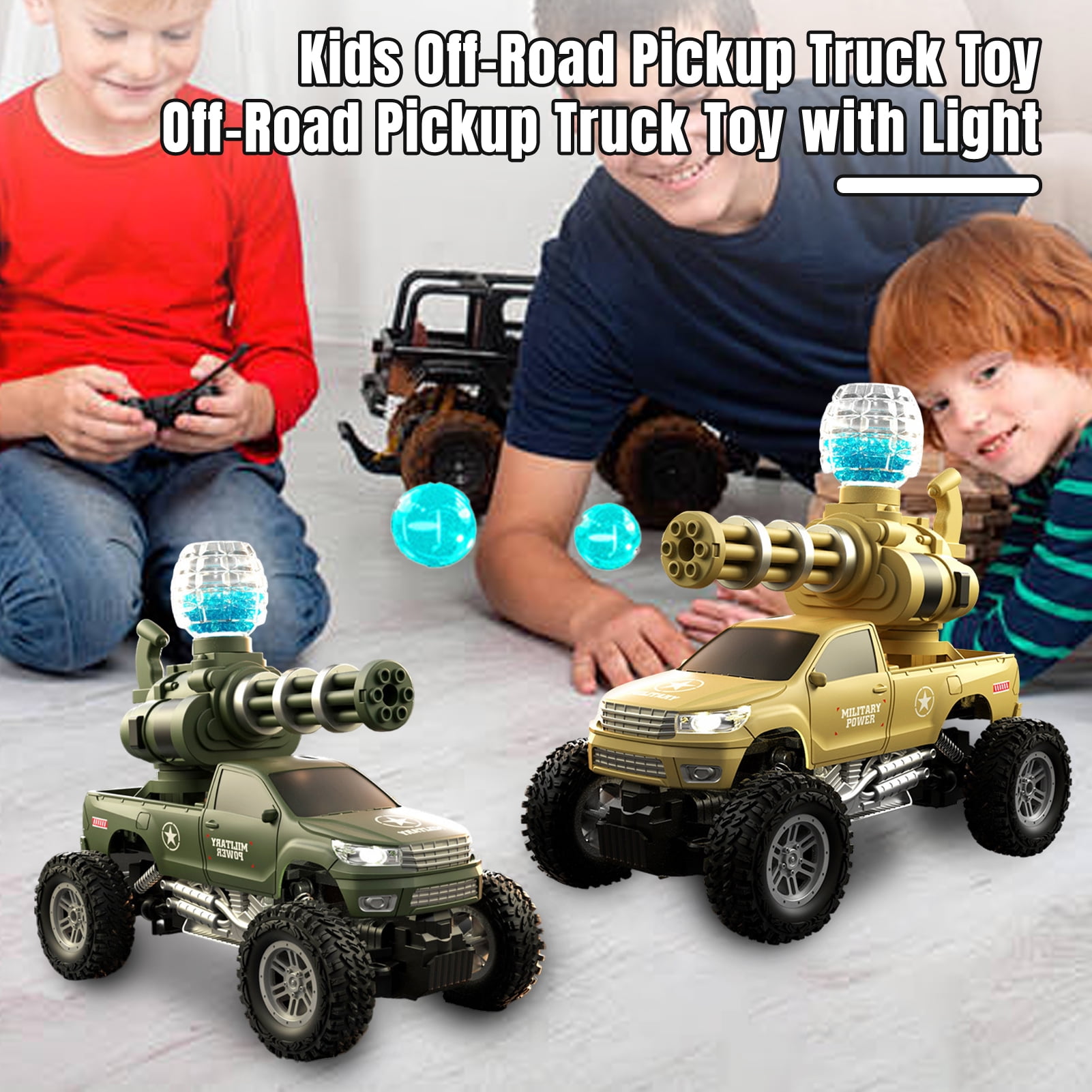 Sioweci Rc Stunt Car for Kids Kids Off-Road Pickup Truck Toy with Light ...