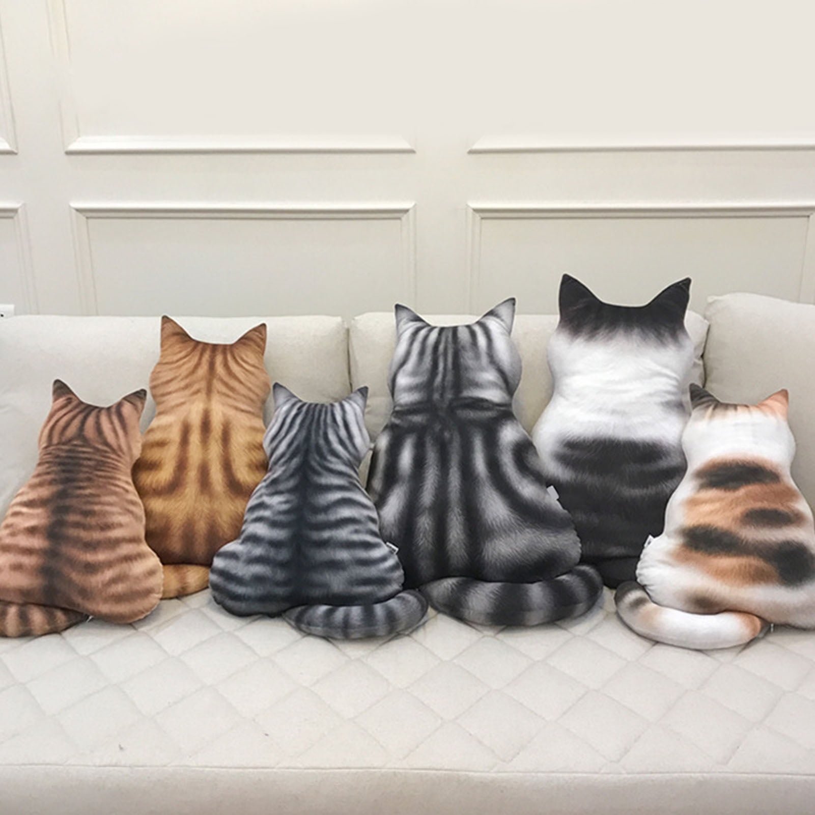 Sioweci Realistic Cat Plush Doll Anti-fade PP Cotton Three-dimensional ...